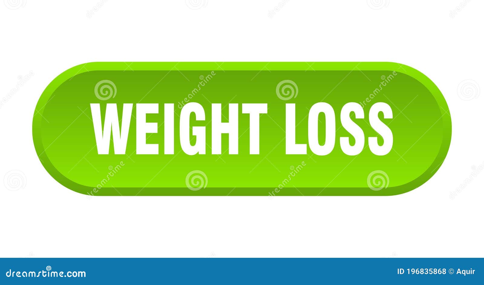 Weight Loss Button. Rounded Sign on White Background Stock Vector ...