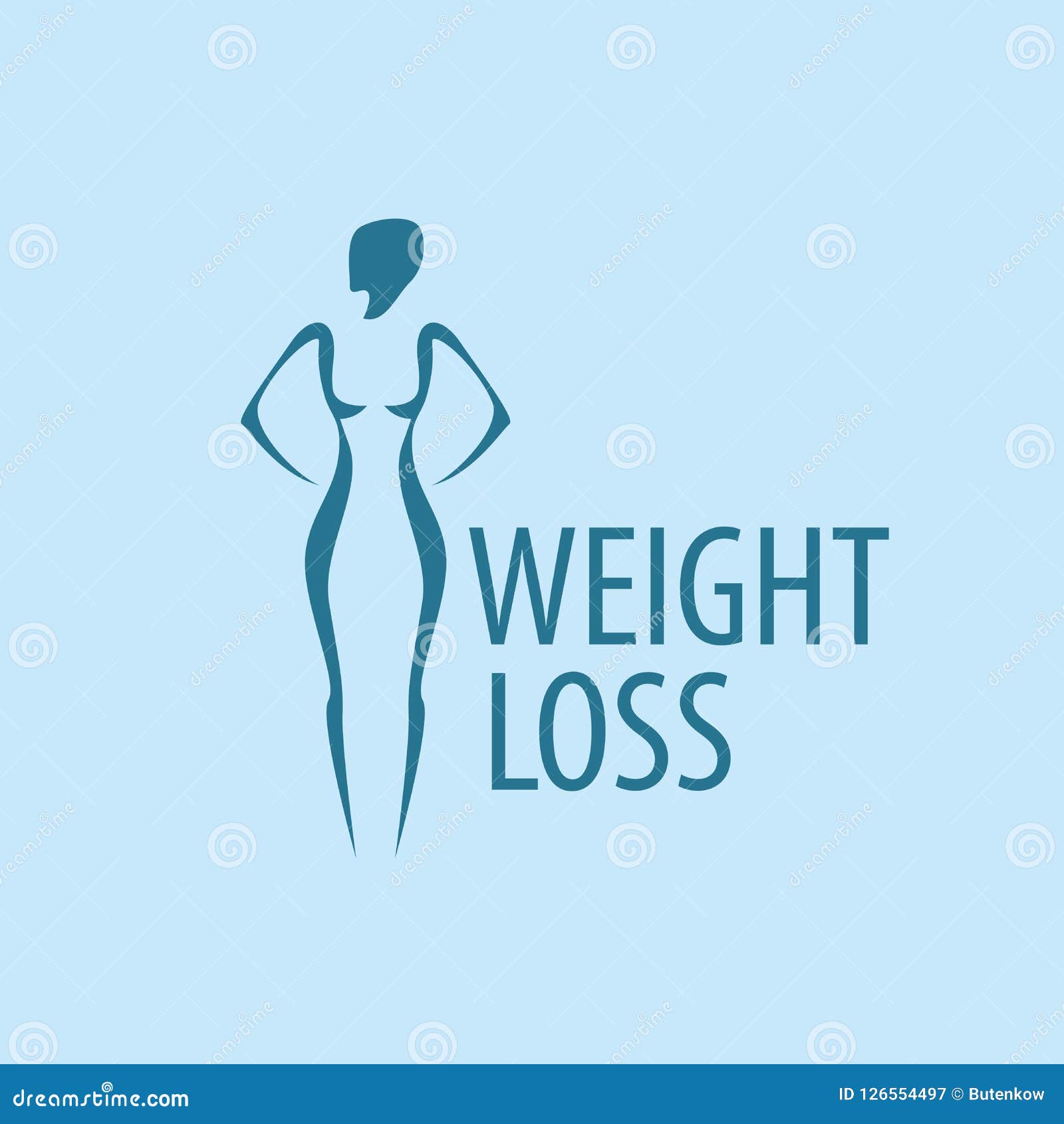 Weight loss logo stock vector. Illustration of kilogram - 126554497