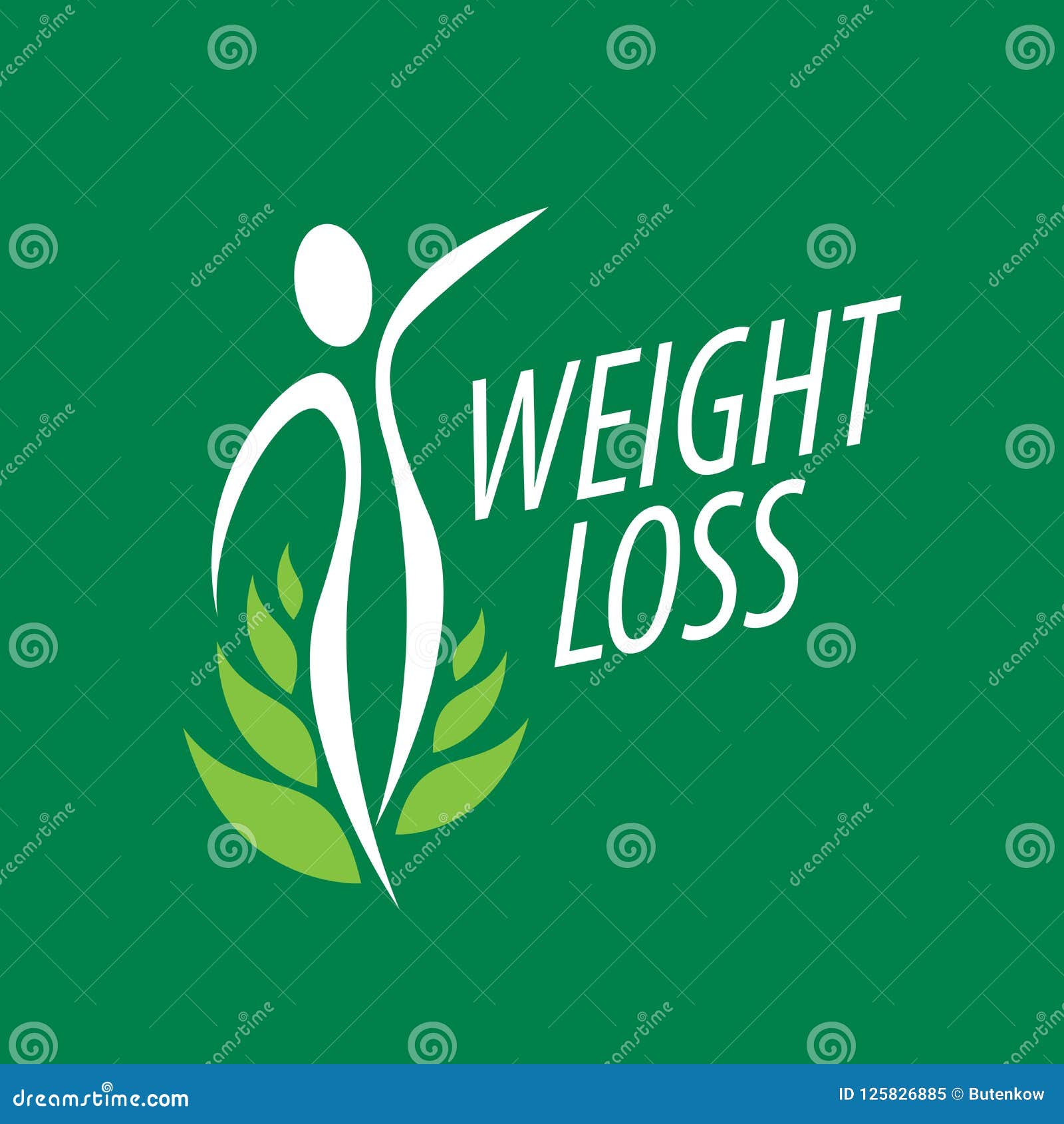 Weight loss logo stock vector. Illustration of graphic - 125826885