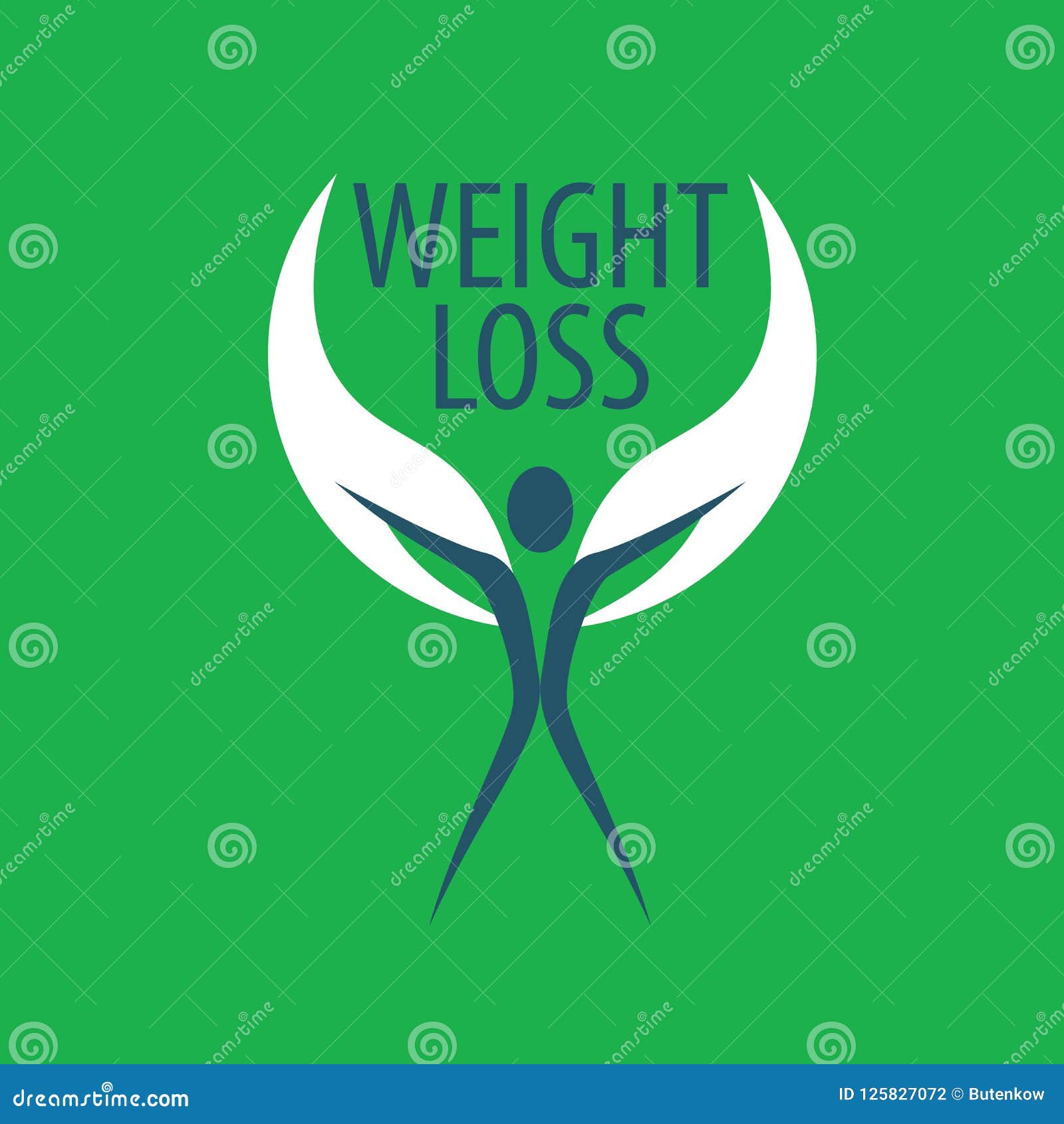 Weight loss logo stock vector. Illustration of graphic - 125827072