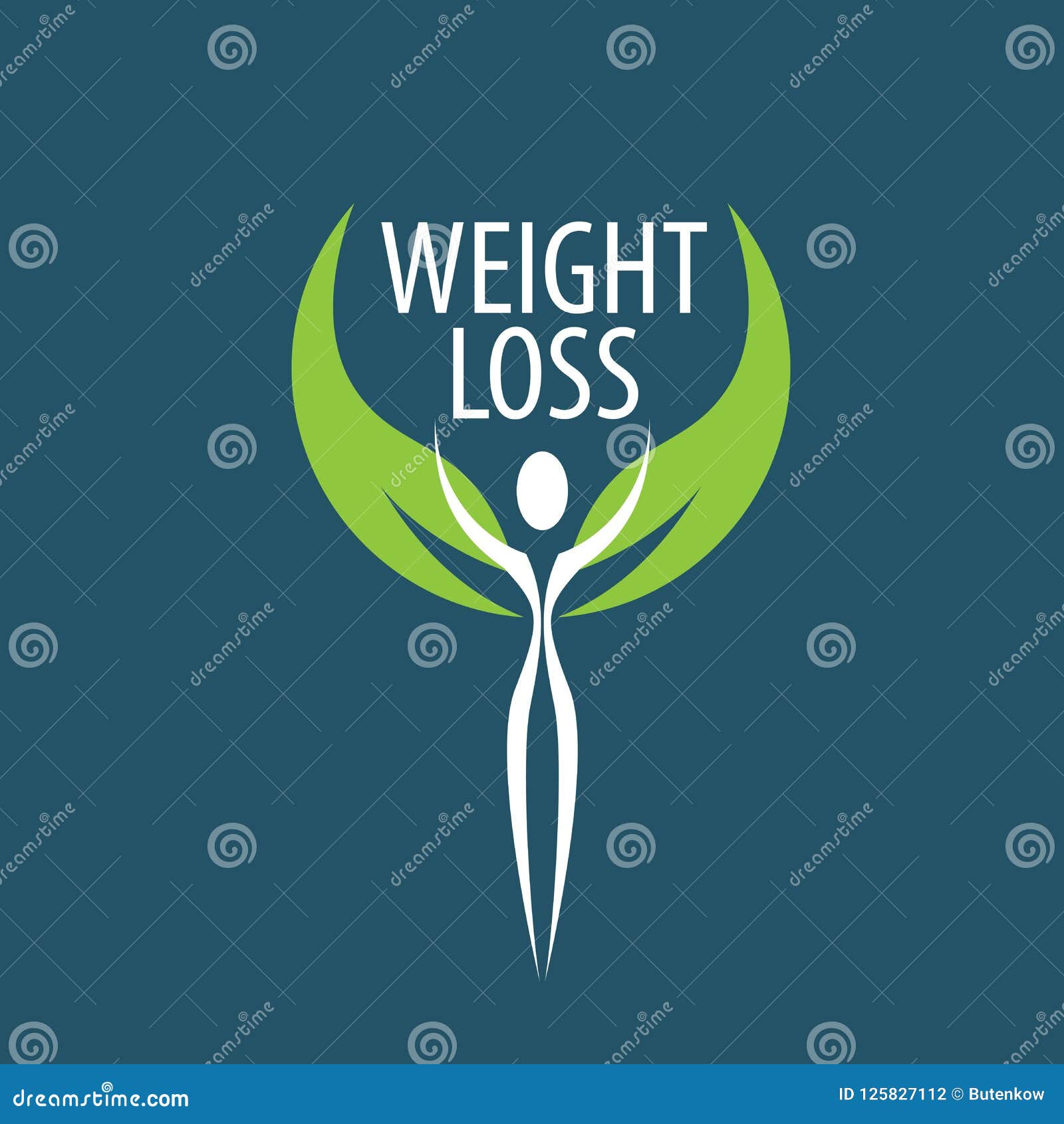 Weight loss logo stock vector. Illustration of exercise - 125827112