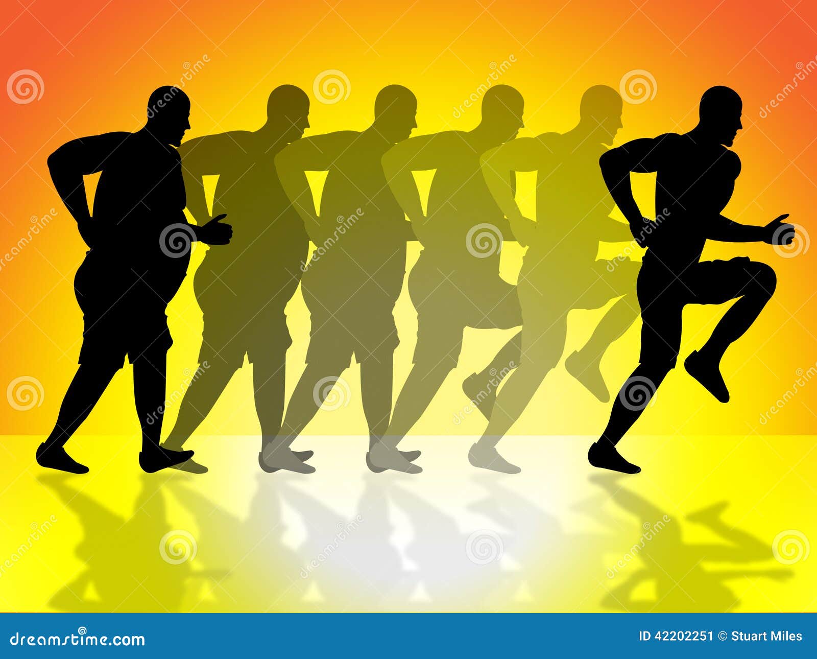 Runner Key Means Run Jog Or Aerobic Work-Out Stock Photography ...