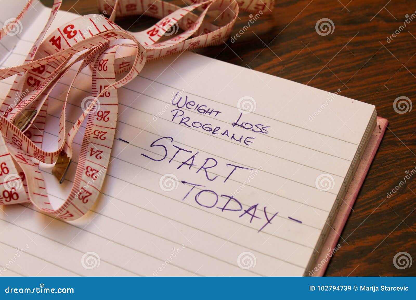 Weight Loss Plan, Start Today Stock Image - Image of nutrition, health ...