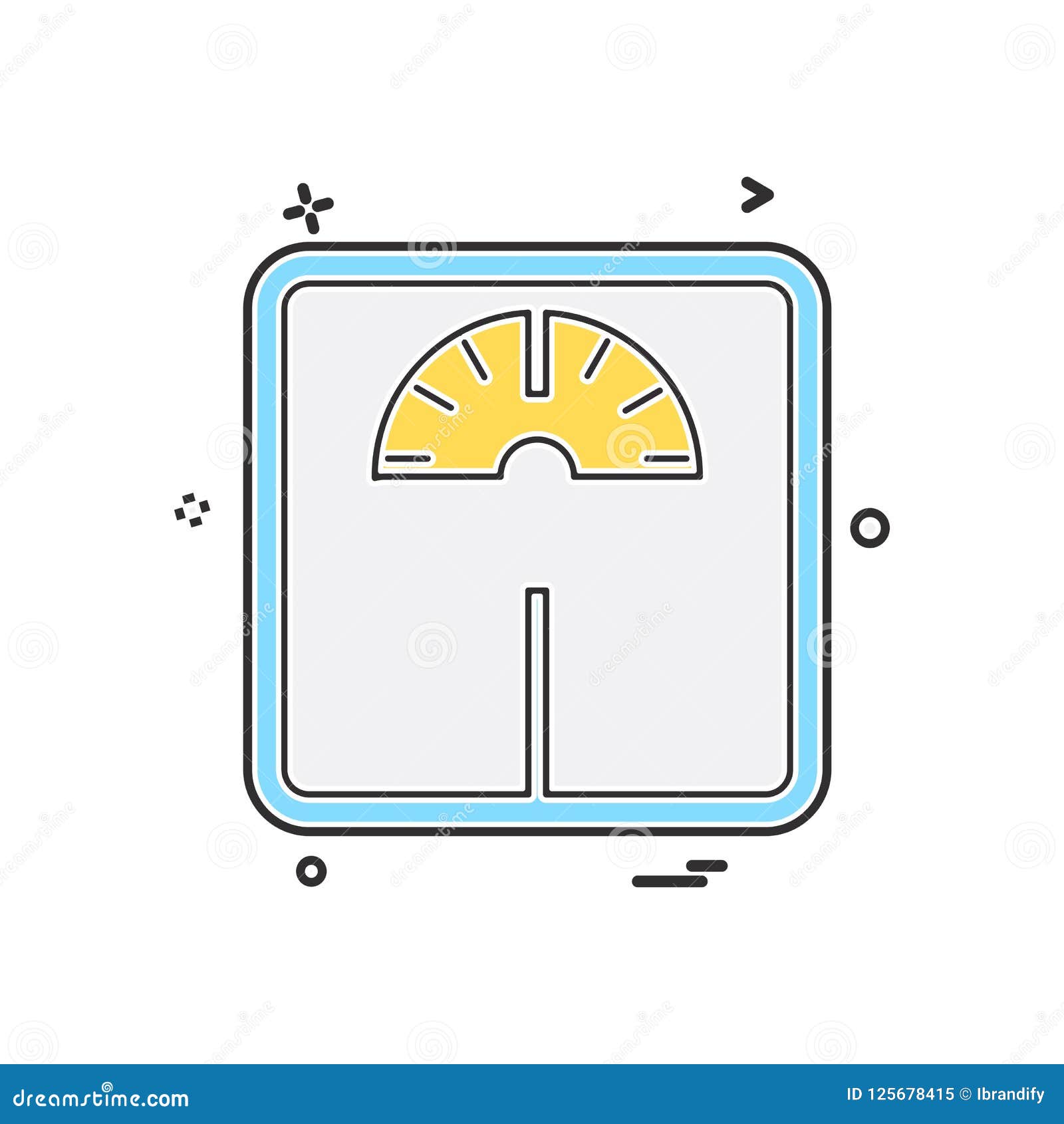 Weight Machine Icon Design Vector Stock Vector - Illustration of ...