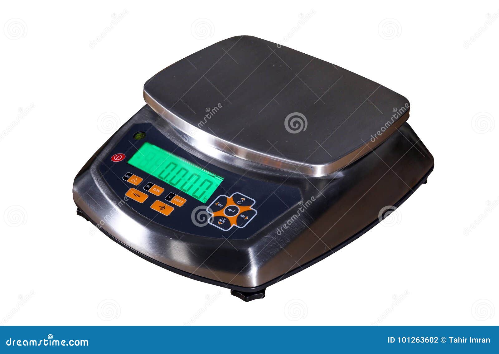 Weighing Objects On The Electronic Balance Stock Photography ...
