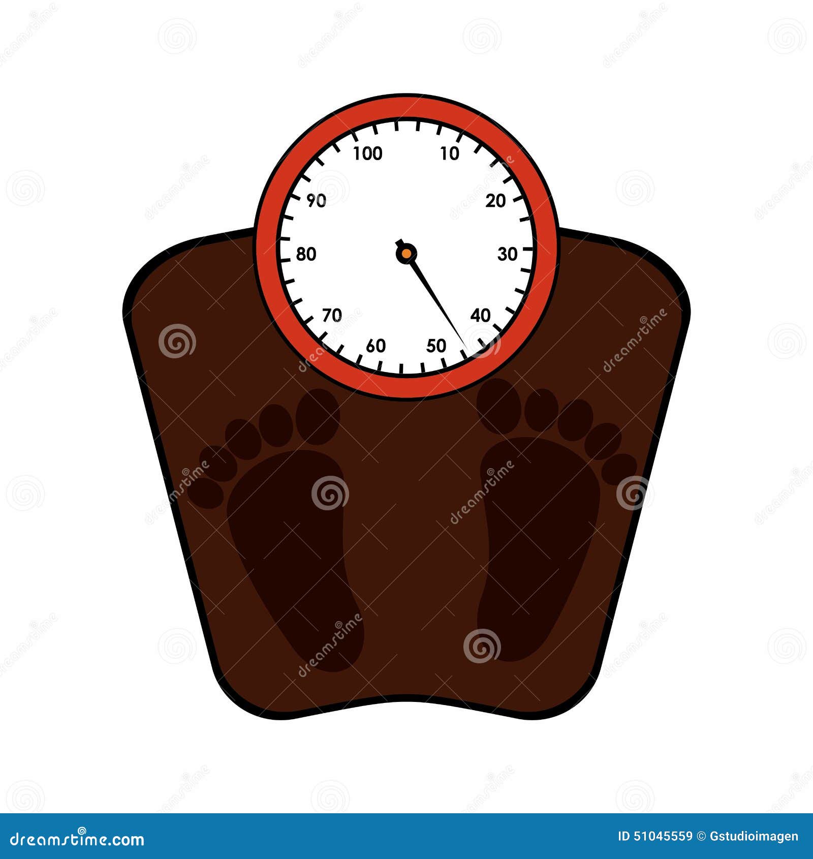 Weight measure stock vector. Illustration of diet, healthy - 51045559