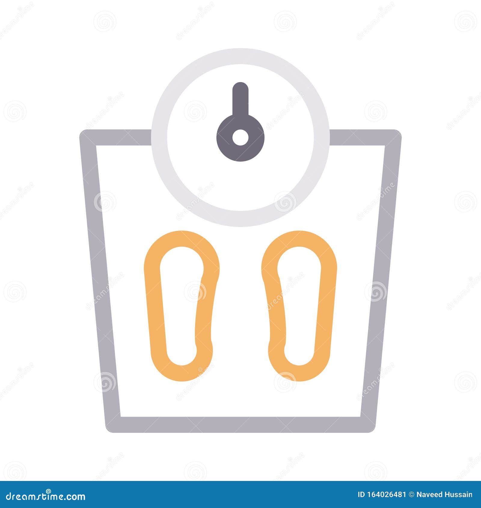 Weight Meter Vector Color Line Icon Stock Vector - Illustration of ...