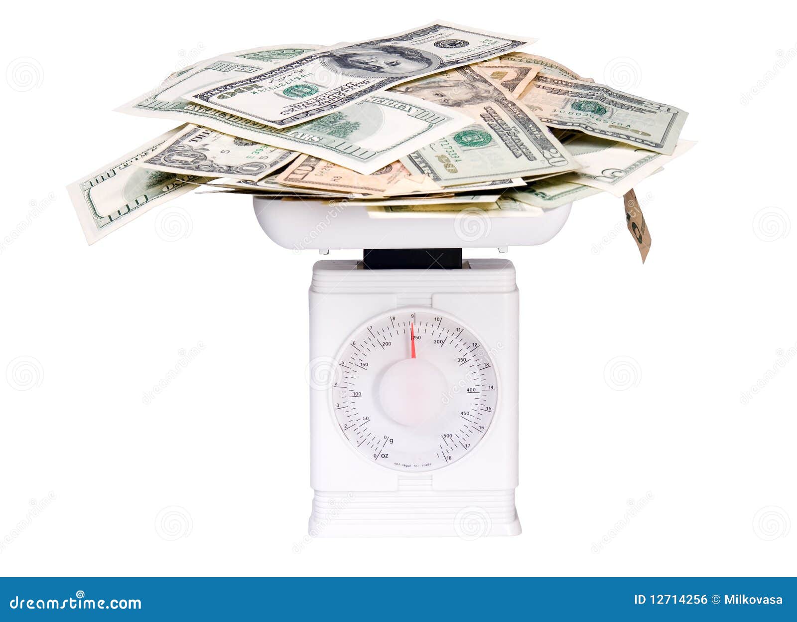 Weight of money stock photo. Image of price, paper, banknotes - 12714256