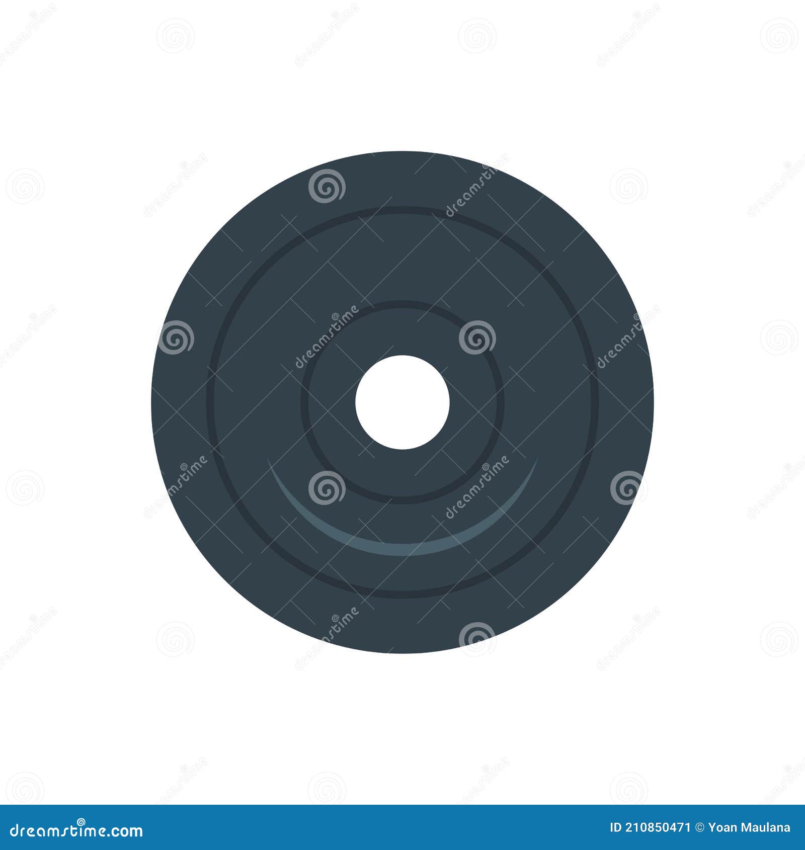 Weight Plates - Vector Flat Design Illustration Stock Vector ...