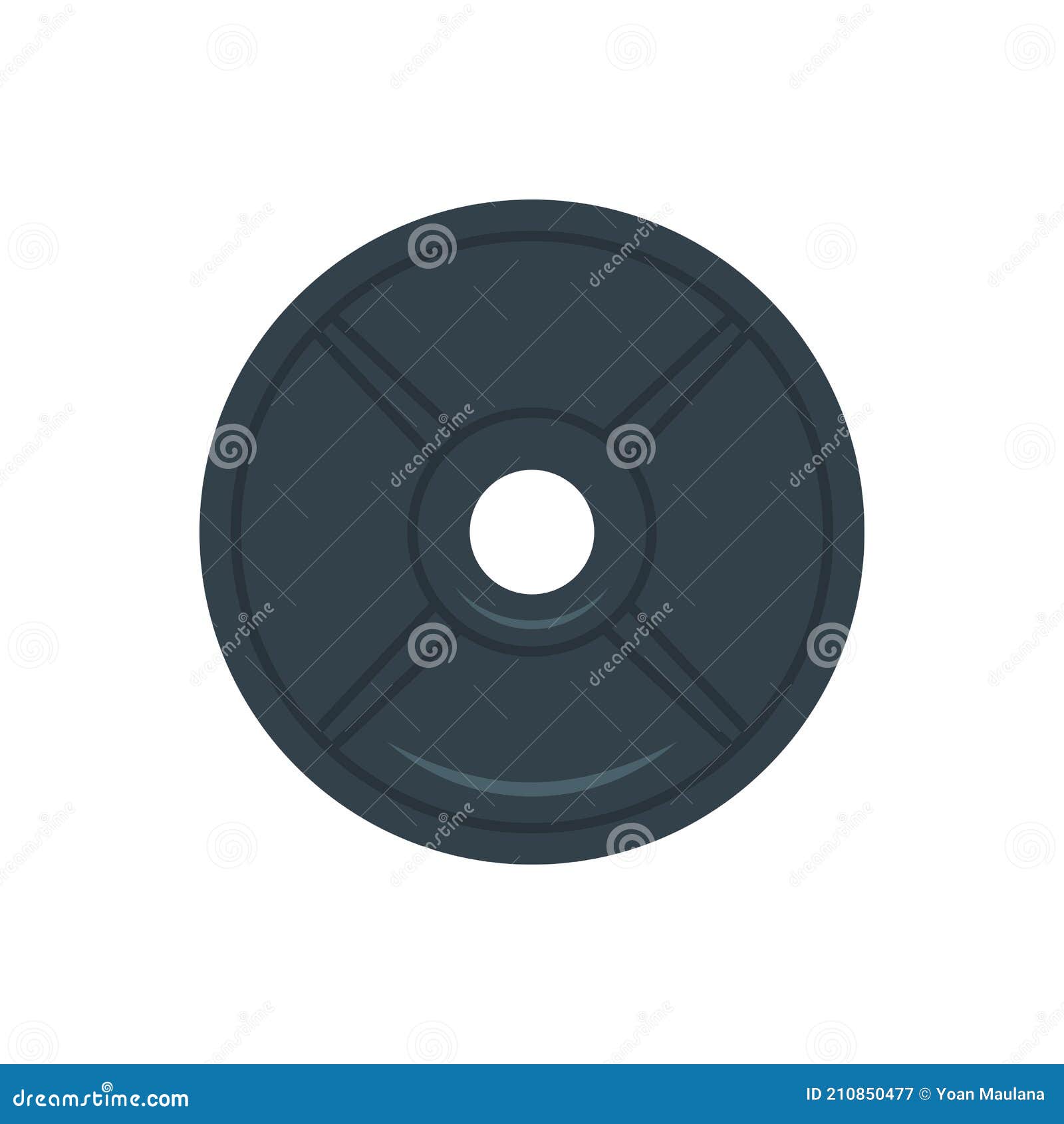Weight Plates - Vector Flat Design Illustration Stock Vector ...