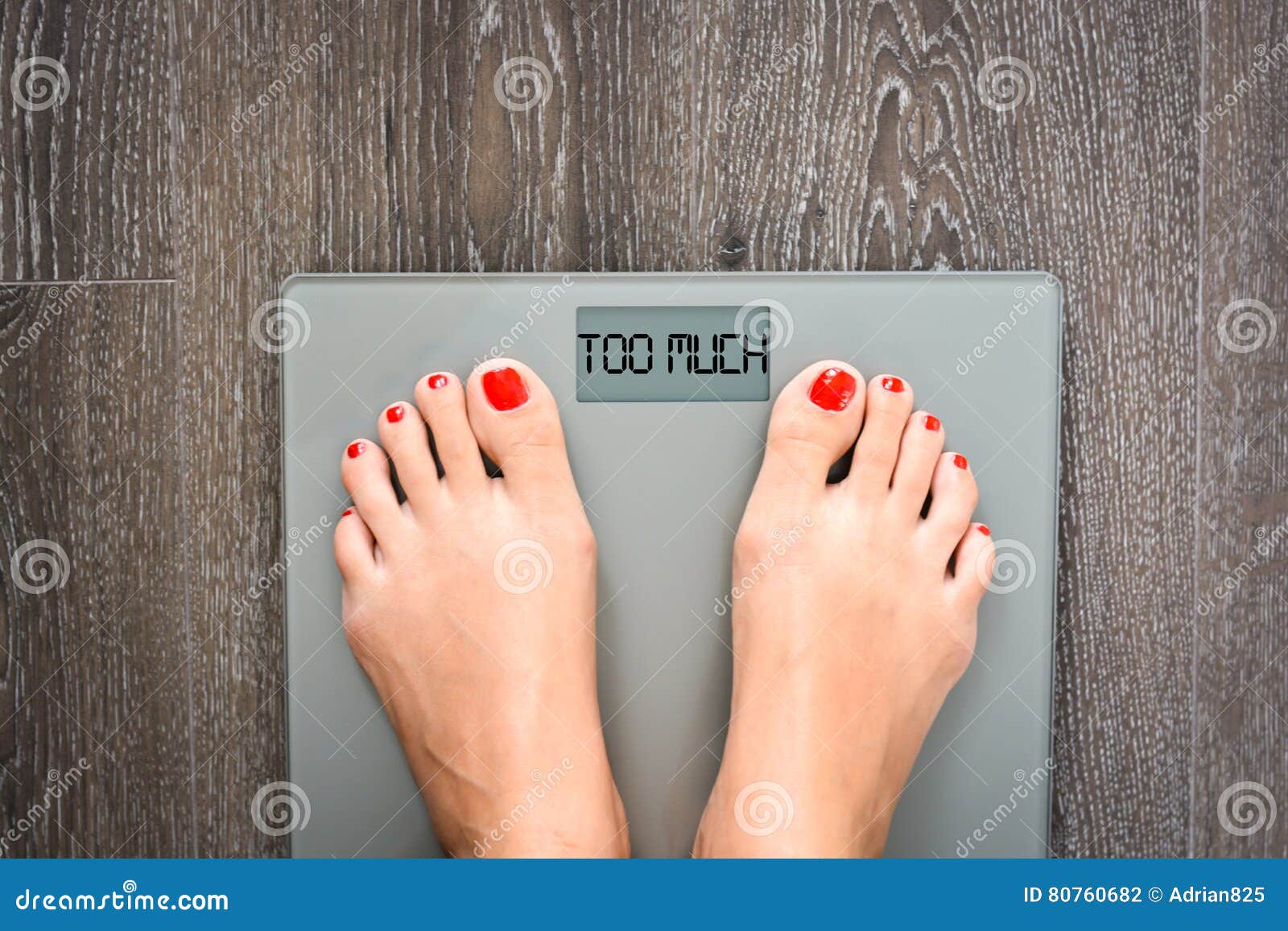 Weight Problems Concept Suggested by Too Much Message on Weight Scale ...