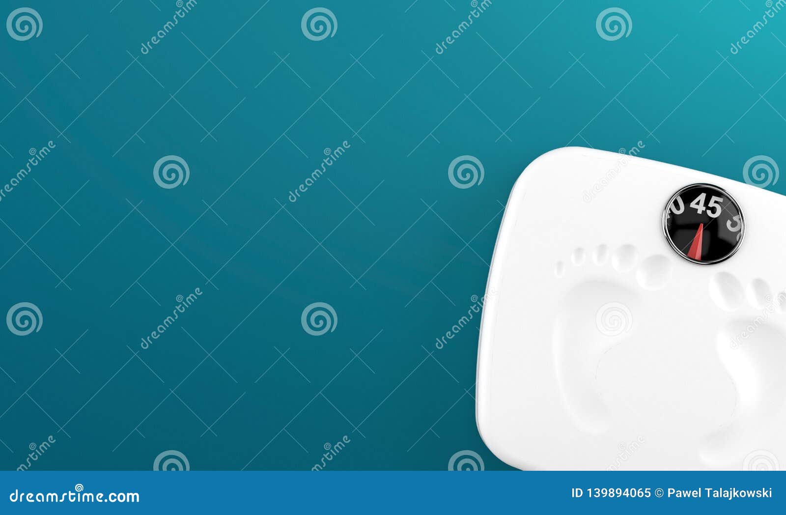 Weight Scale on Blue Background Stock Illustration - Illustration of ...