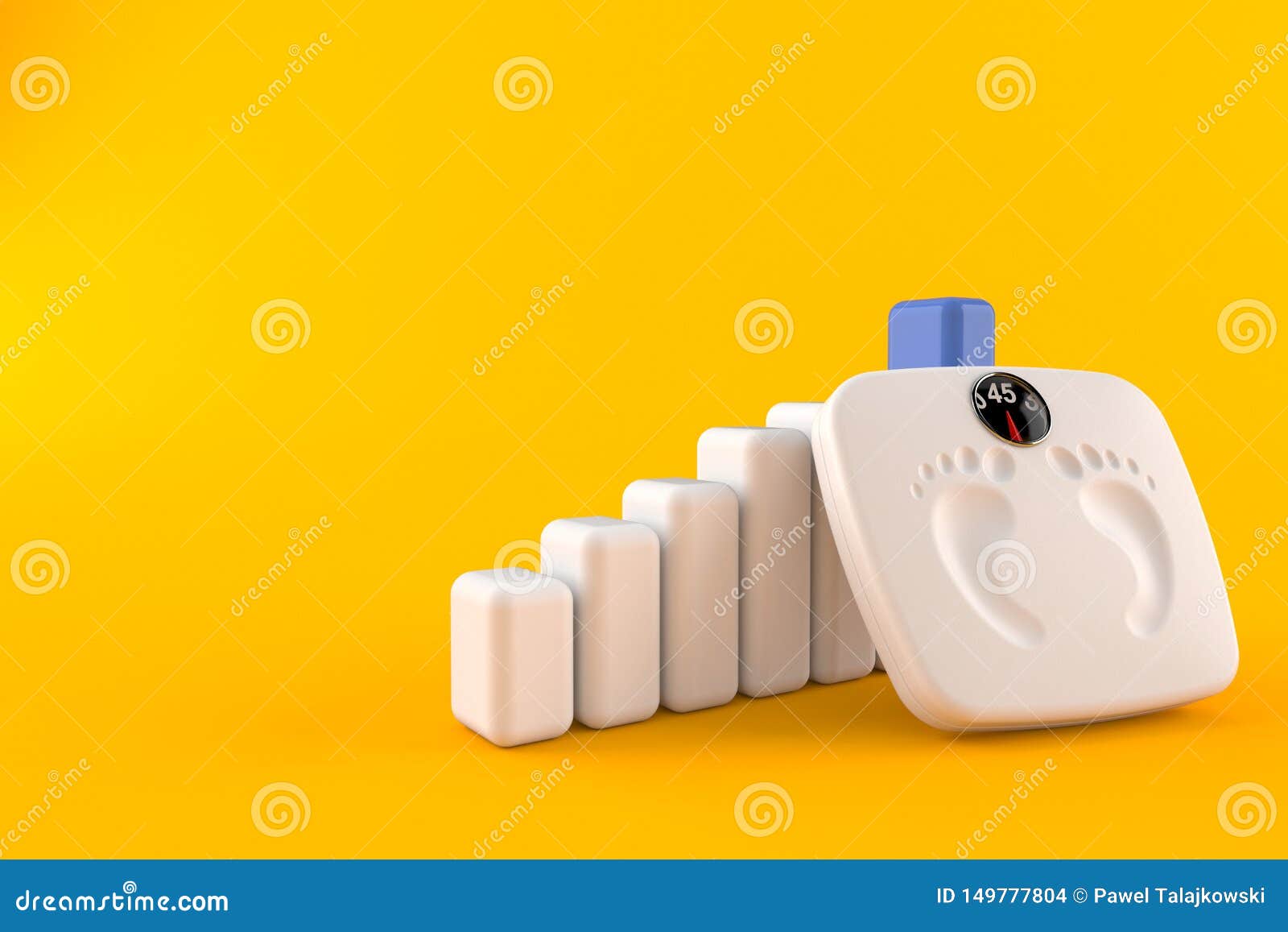 Weight scale with chart stock illustration. Illustration of measure ...