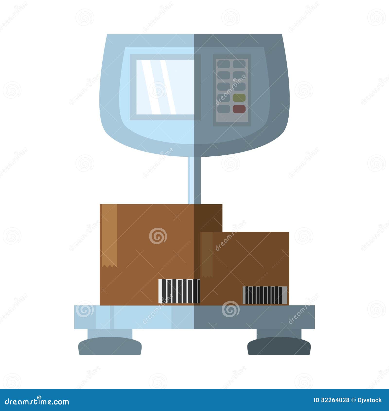 Weight Scale Delivery Boxes Cargo Shadow Stock Photo - Image of ...