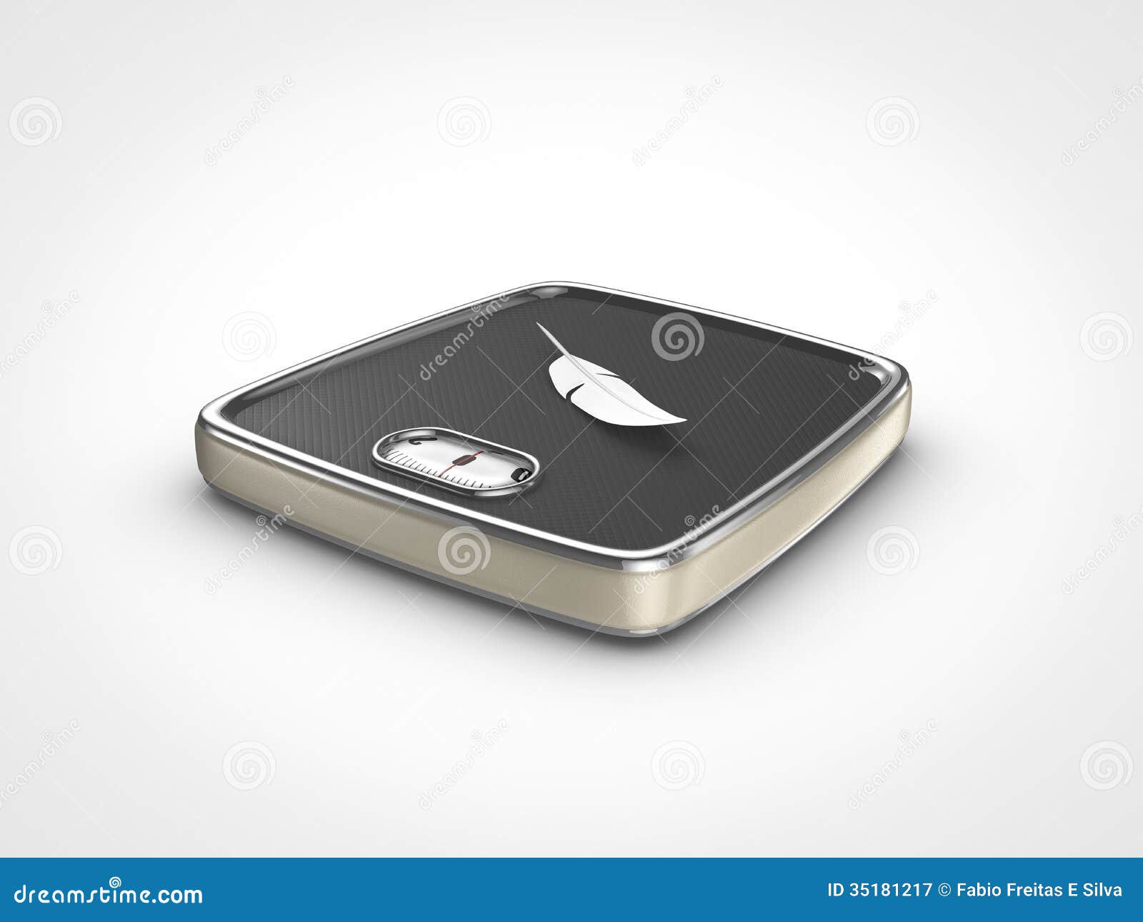 Weight scale with feather stock illustration. Illustration of icon ...
