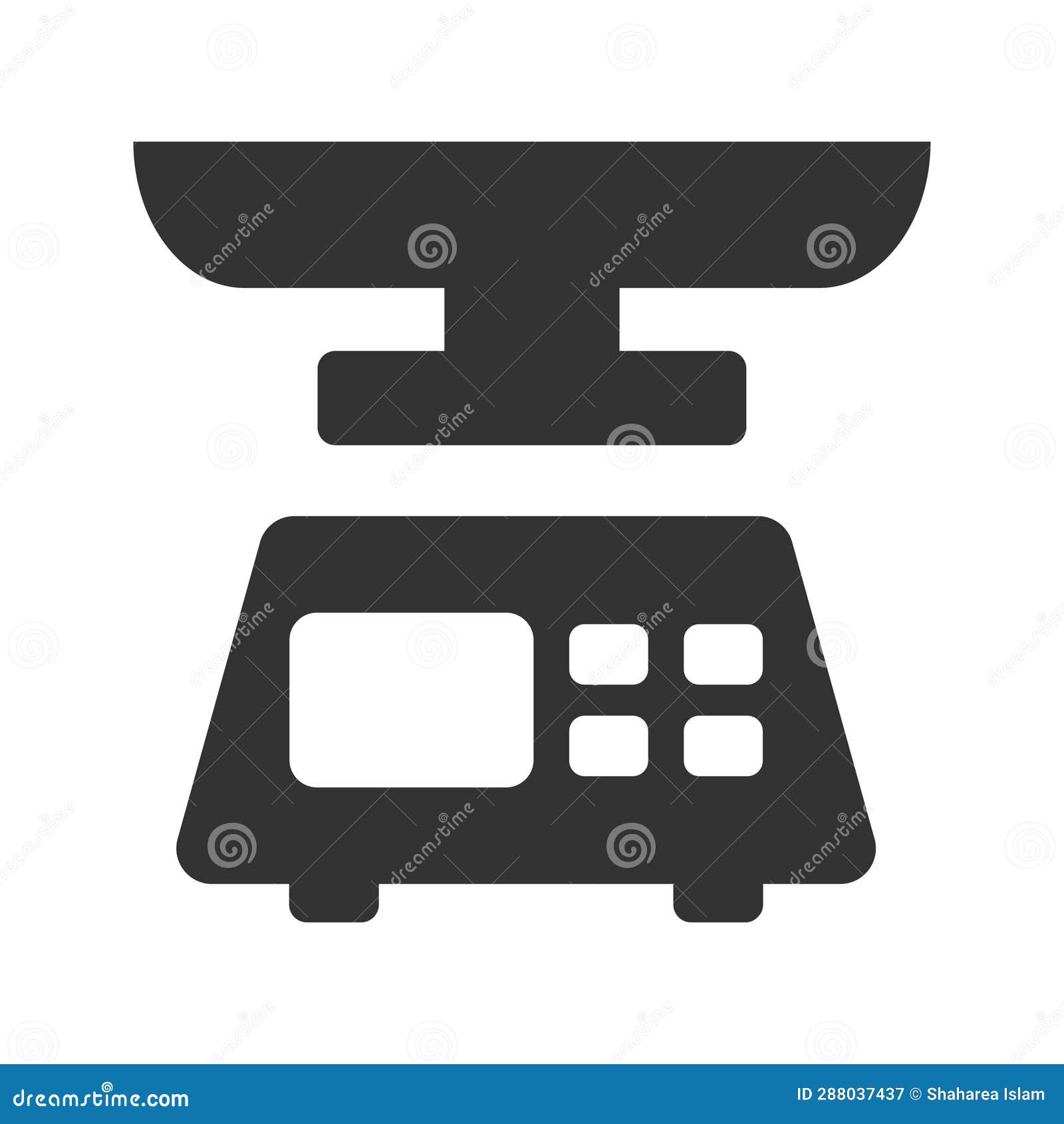 Weight scale icon stock vector. Illustration of compare - 288037437