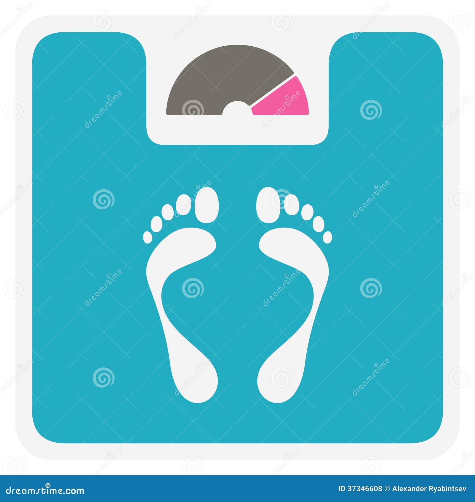 Weight scale icon stock vector. Illustration of lose - 37346608