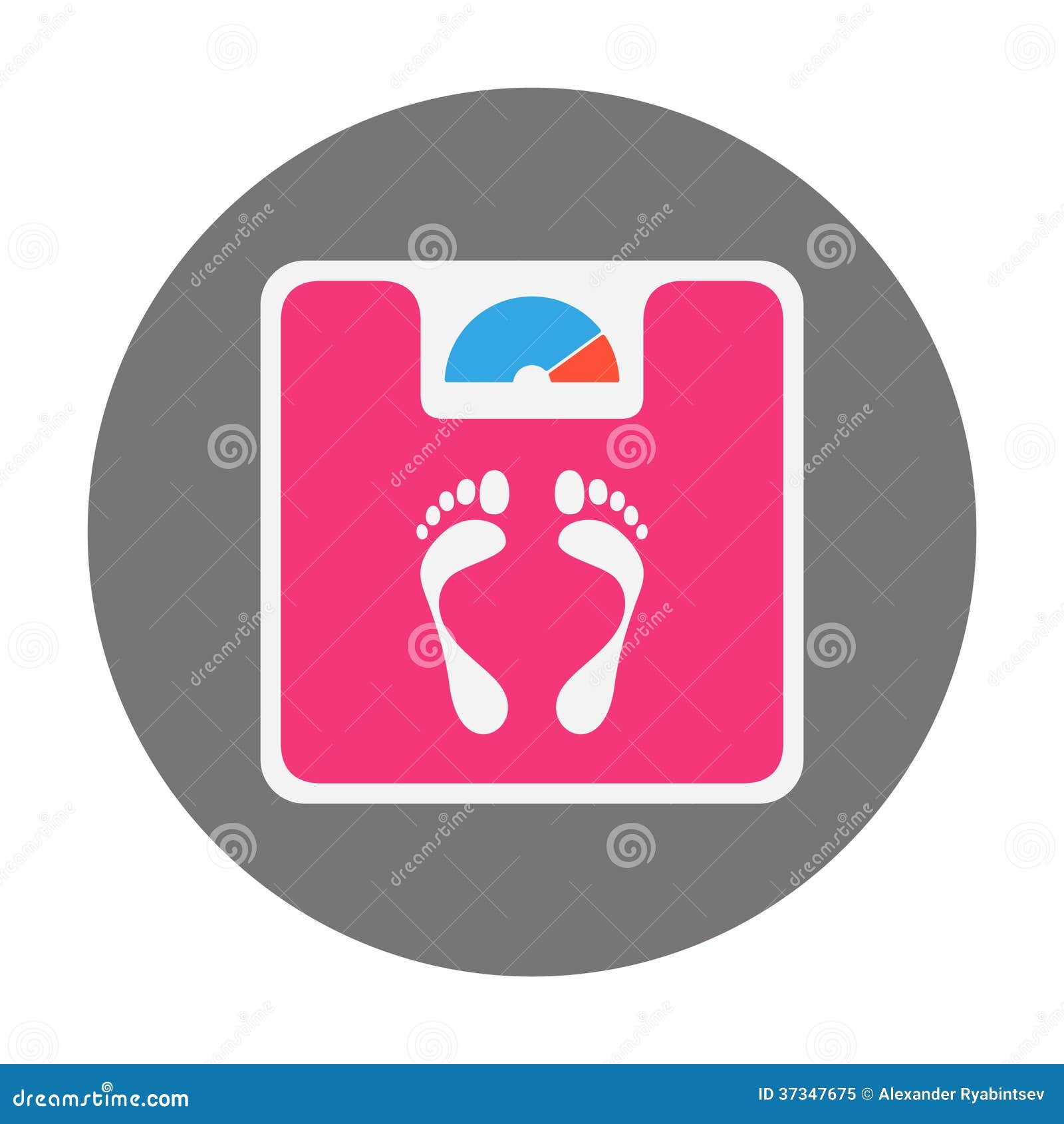 Weight scale icon stock vector. Illustration of isolated - 37347675