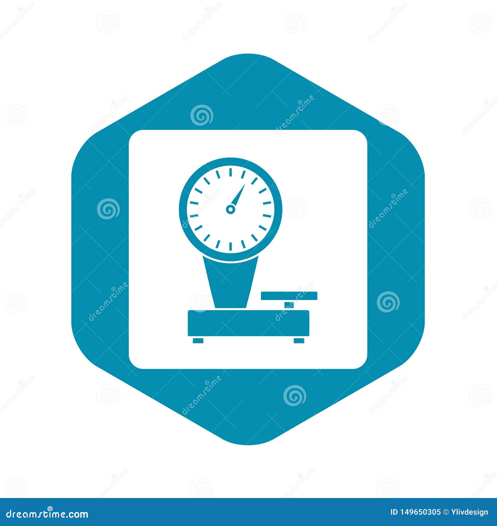 Weight scale icon simple stock vector. Illustration of counterbalance ...