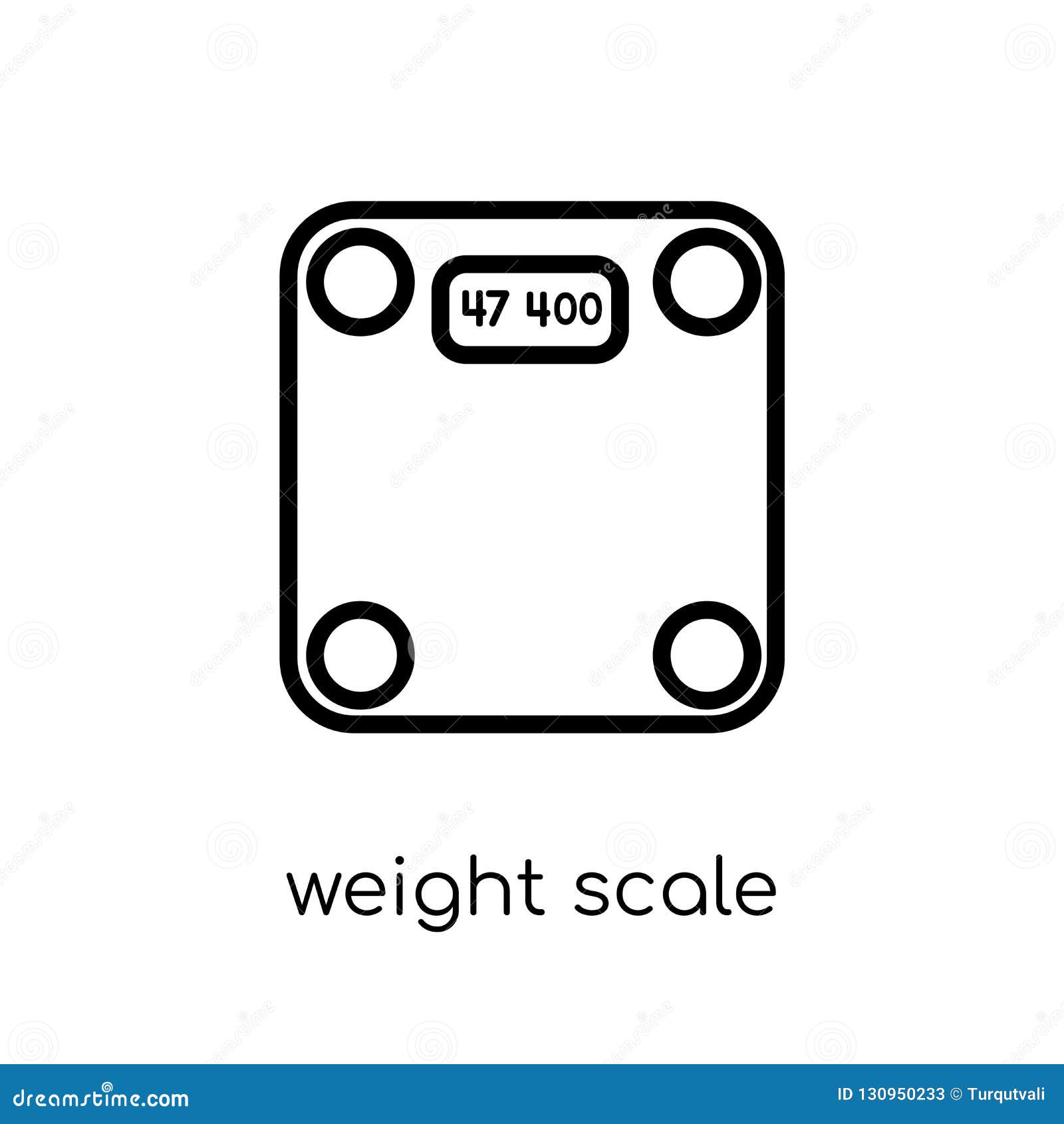Weight Scale Icon. Trendy Modern Flat Linear Vector Weight Scale Stock ...