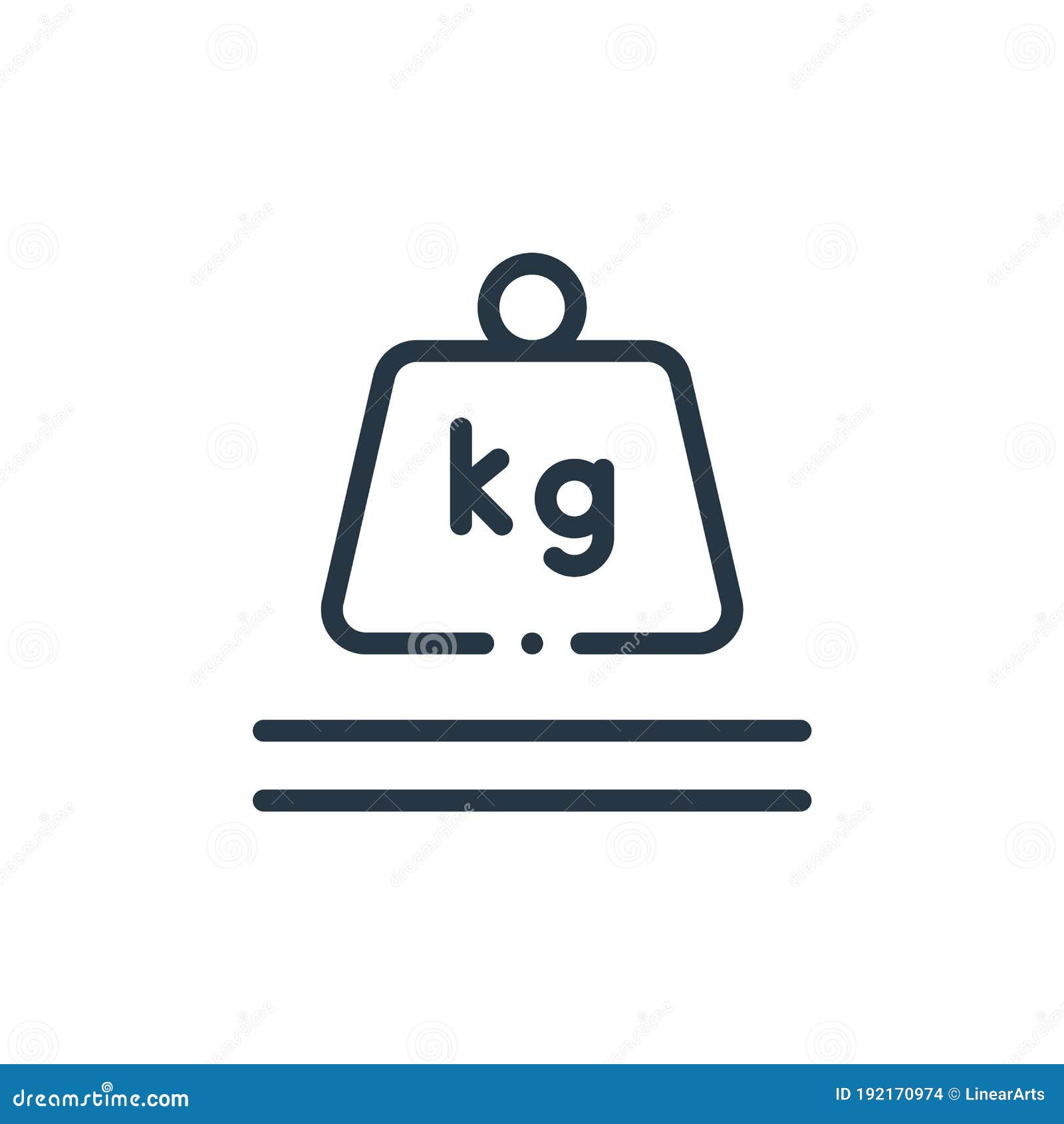 Weight Scale Icon Vector from Fabric Features Concept. Thin Line ...