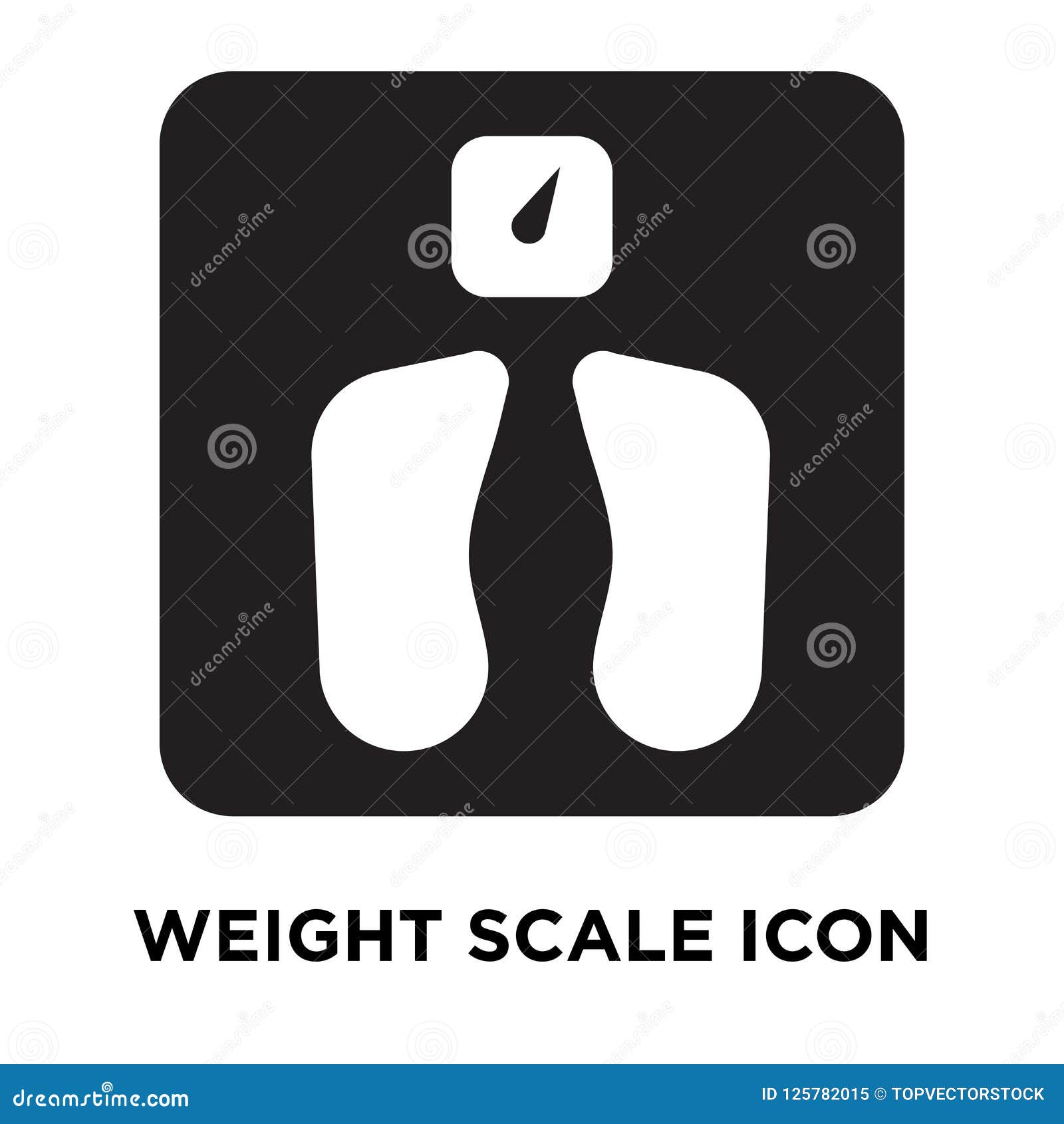 Weight Scale Icon Vector Isolated on White Background, Logo Concept of ...