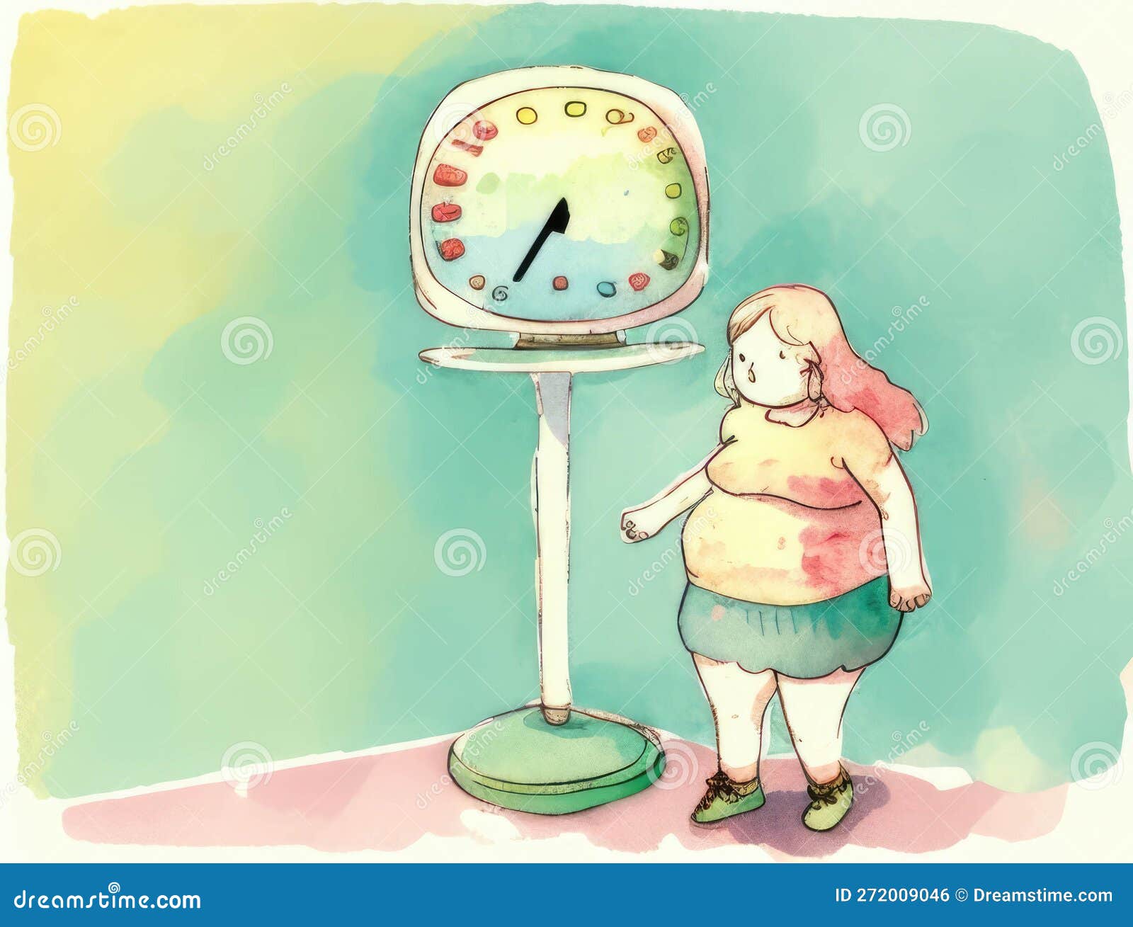 A Weight Scale with a Person on it Tracking Their Weight Loss Progress ...