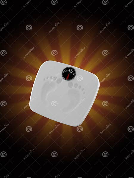 Weight Scale on Rays Background Stock Illustration - Illustration of ...