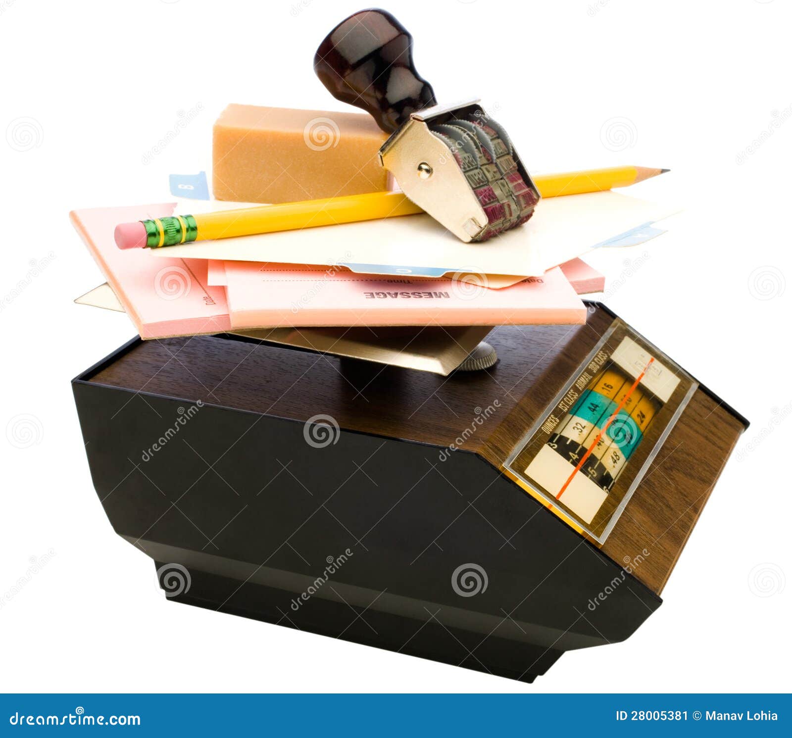 Weight Scale with Stationery Stock Image - Image of measuring ...