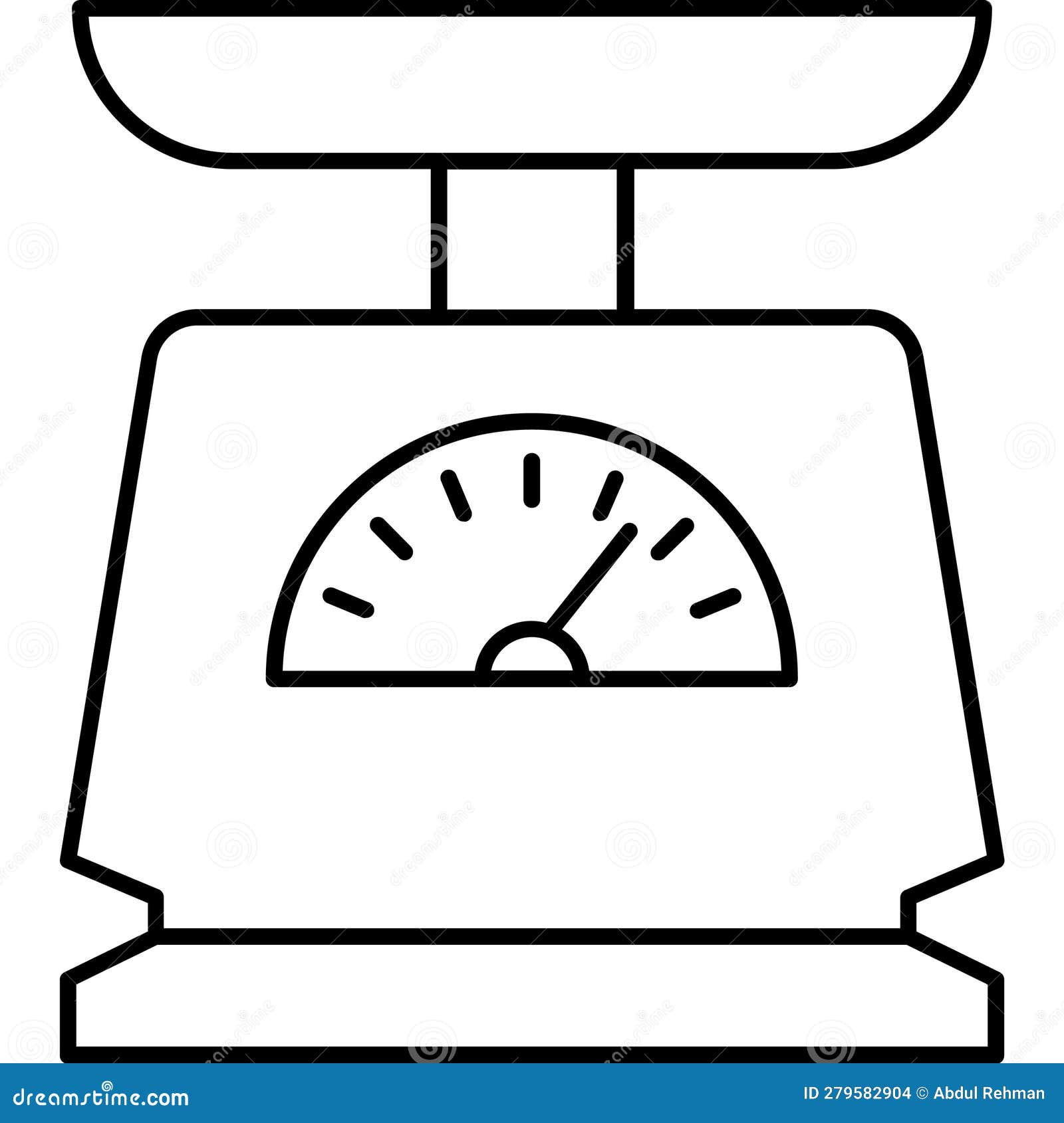 Weight Scale Vector Icon with Trendy Background Colors that Can Easily ...