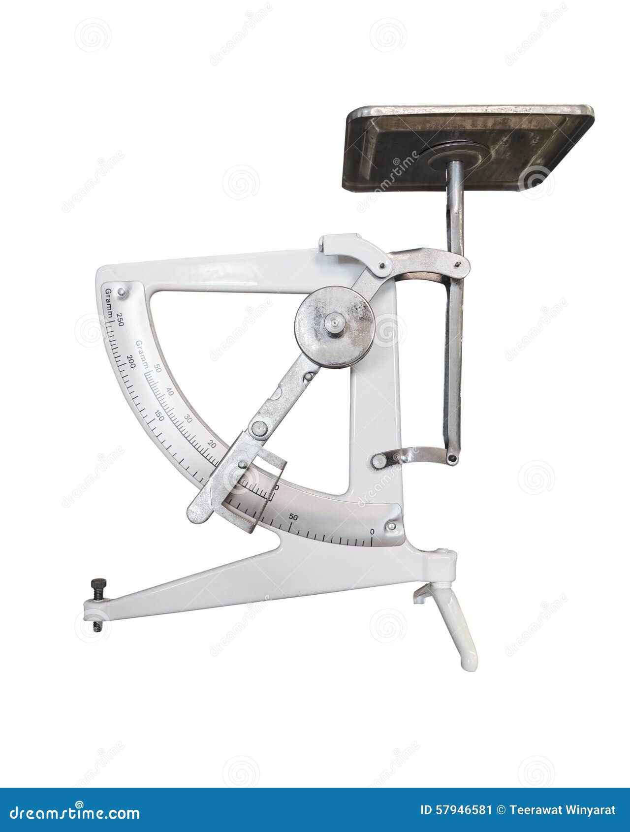 Weight Scale Vintage Object Isolated Stock Image - Image of market ...
