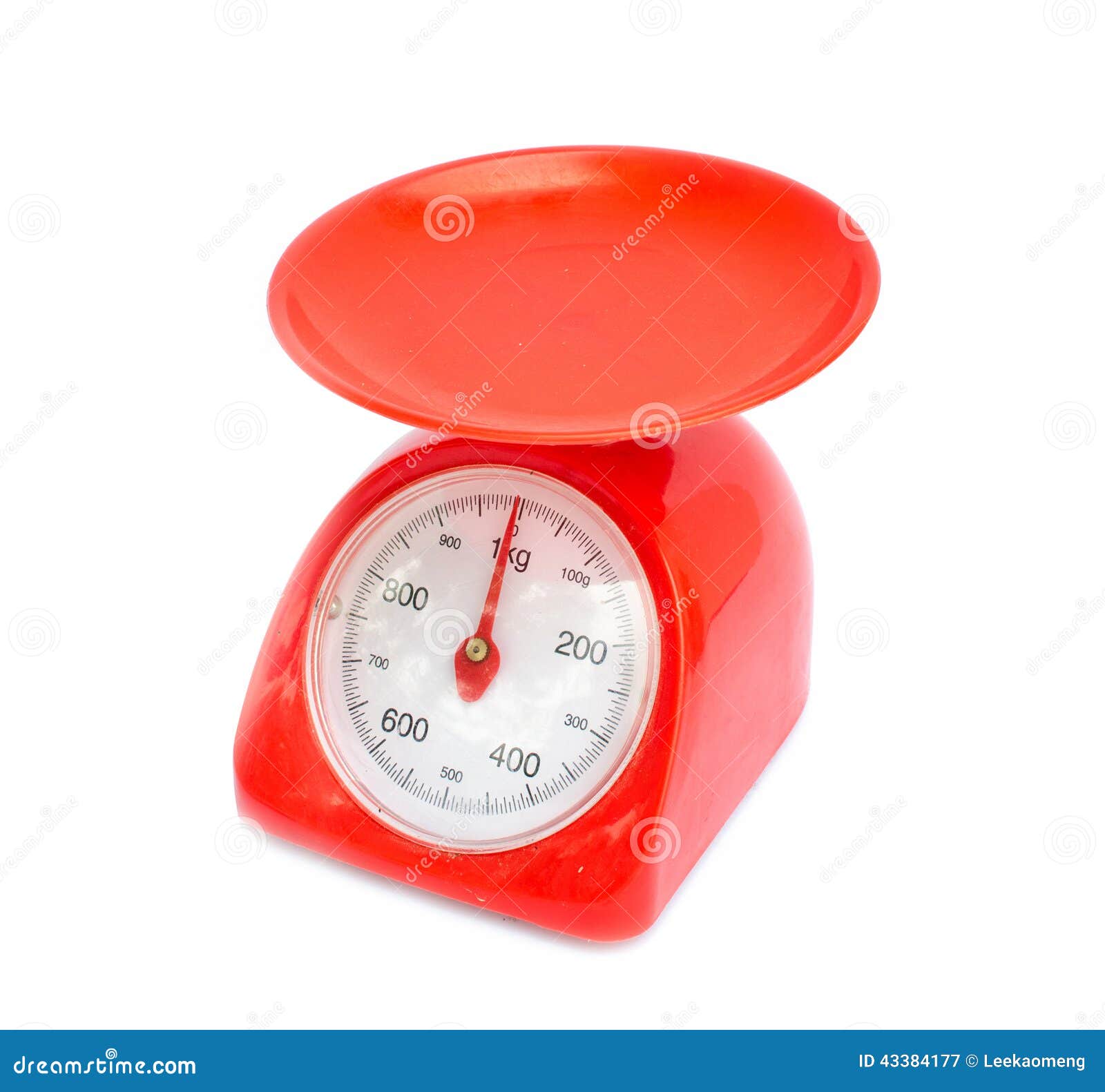 Weight Scale on White Background. Stock Image - Image of instrument ...