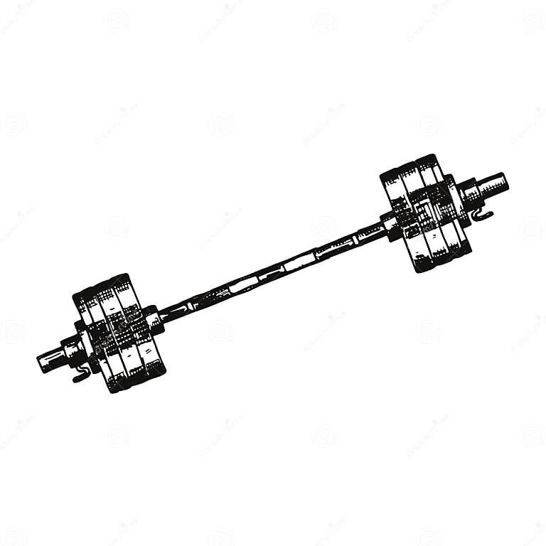 Weight Sketch Vector Illustration Stock Vector - Illustration of doodle ...