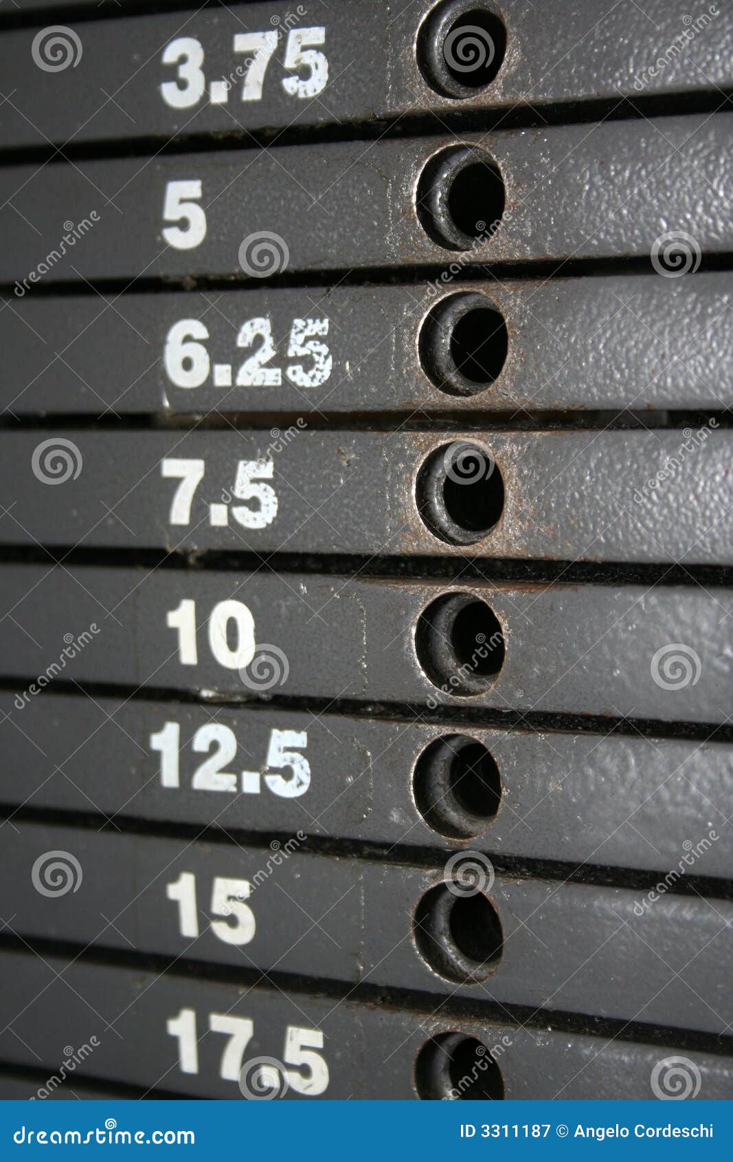 Weight Stack Scale stock image. Image of lose, kilo, leisure - 3311187