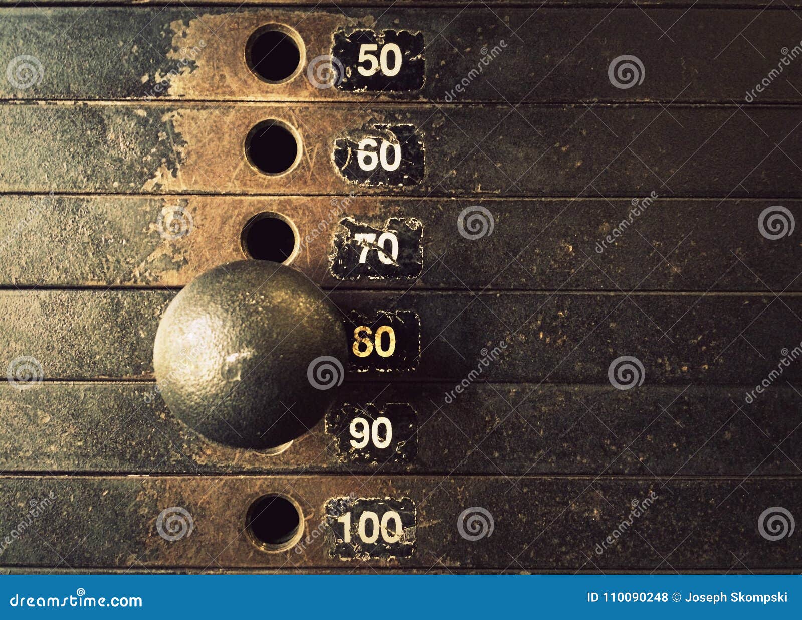 Weight Stack Texture stock photo. Image of vintage, numbers - 110090248