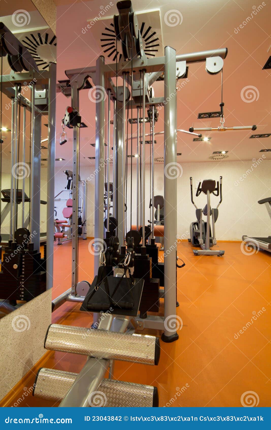 Weight training equipment stock photo. Image of modern - 23043842