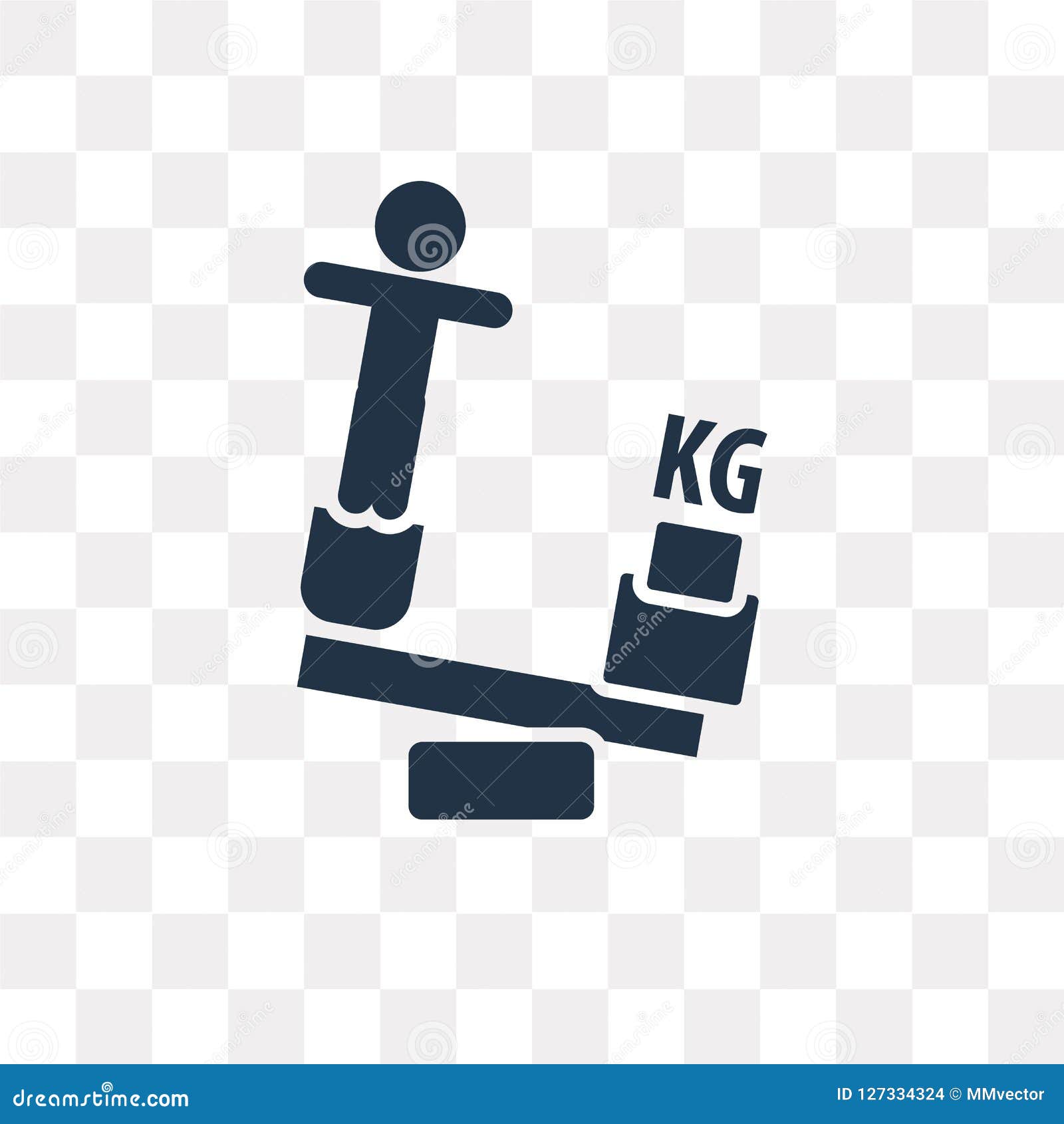 Weight Vector Icon Isolated on Transparent Background, Weight T Stock ...