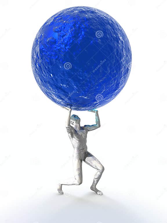 Weight of the World stock illustration. Illustration of head - 13107160