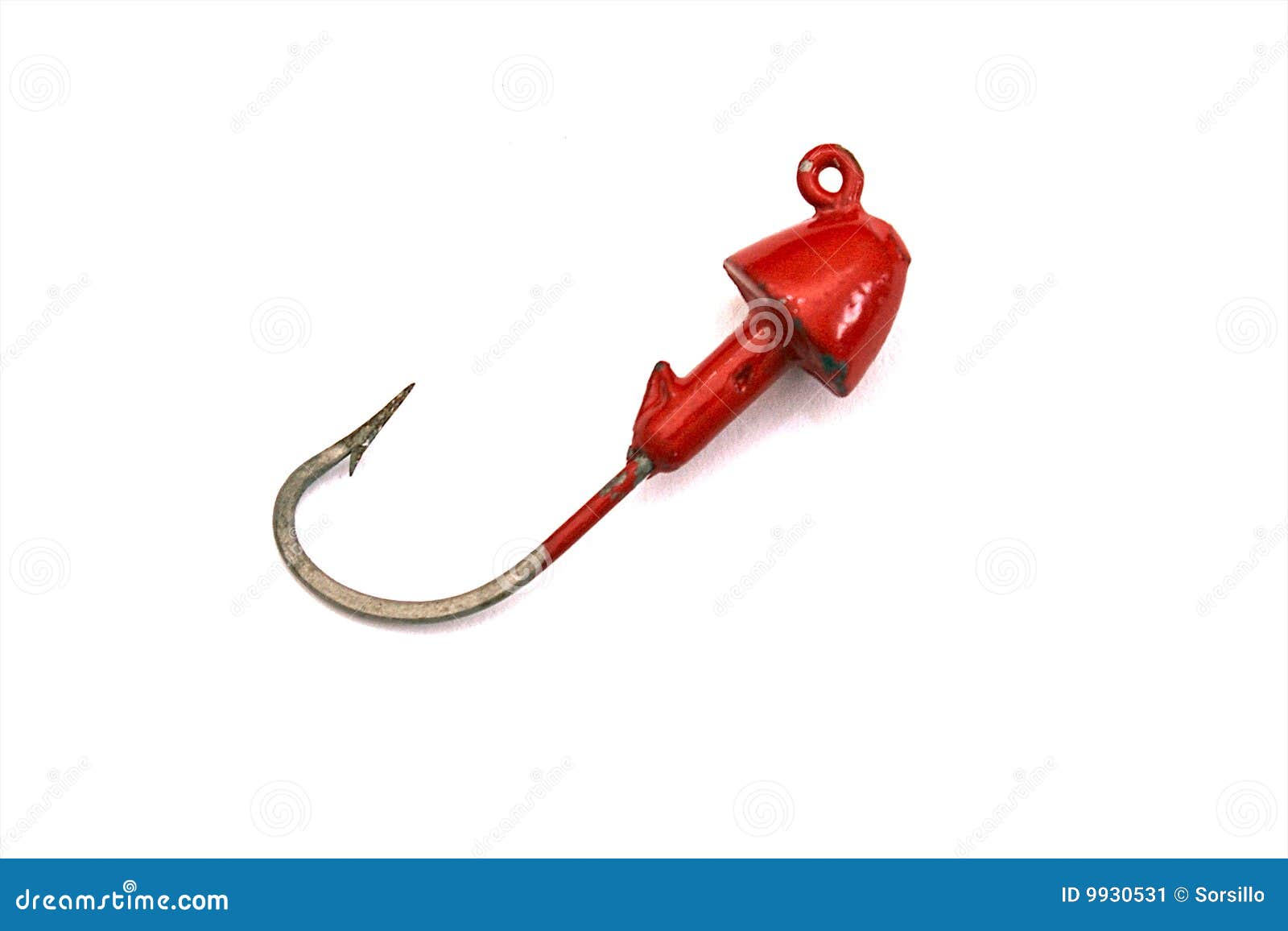 Weighted rusted fishhook stock image. Image of heavy, tool - 9930531