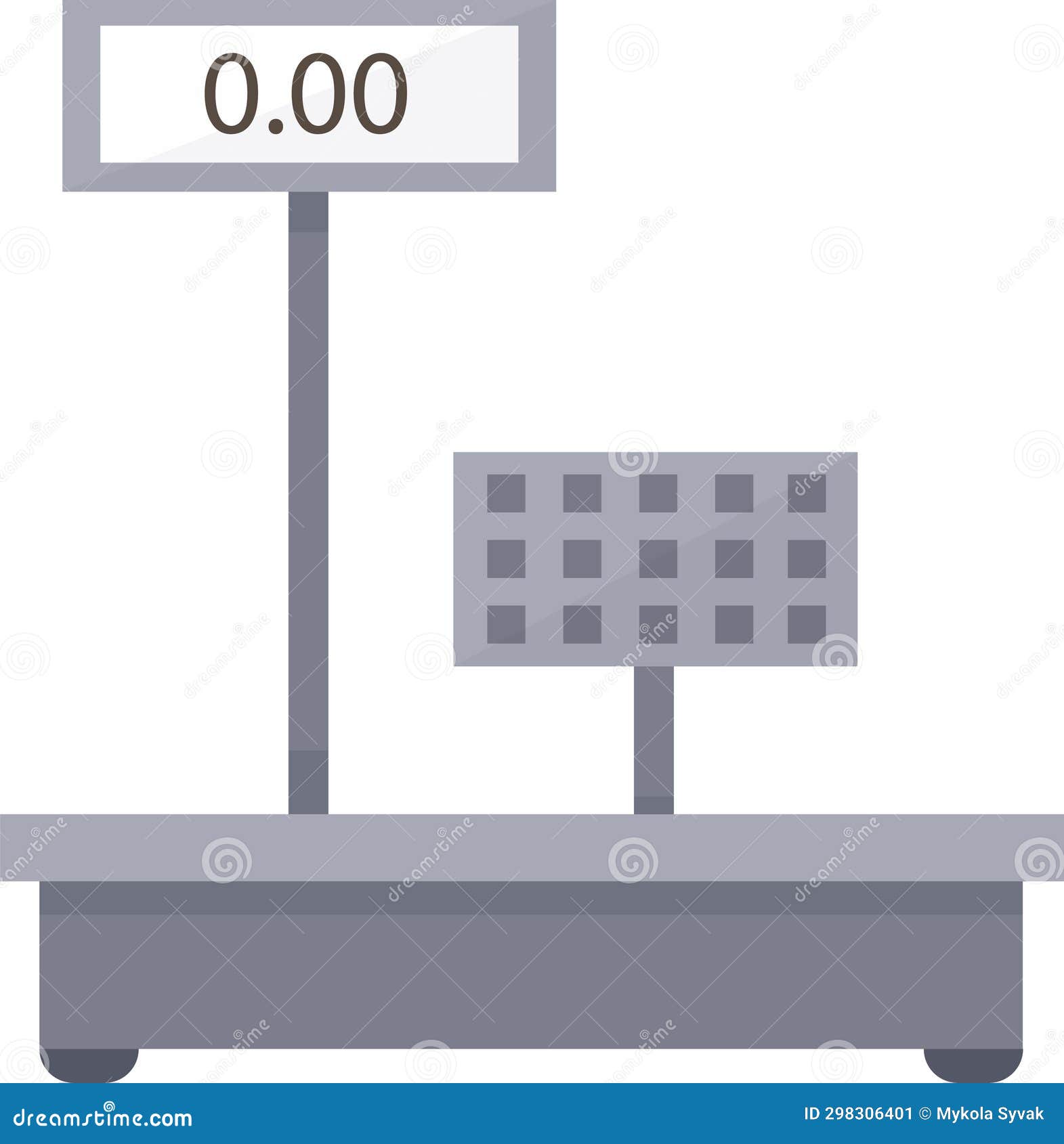 Weighting Scale Store Electronic Stock Vector - Illustration of weigh ...
