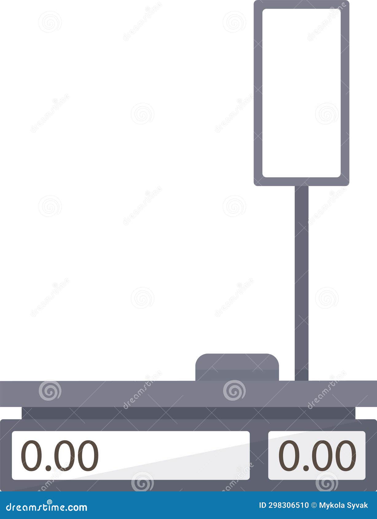 Weighting Scale Store Electronic Stock Vector - Illustration of scale ...