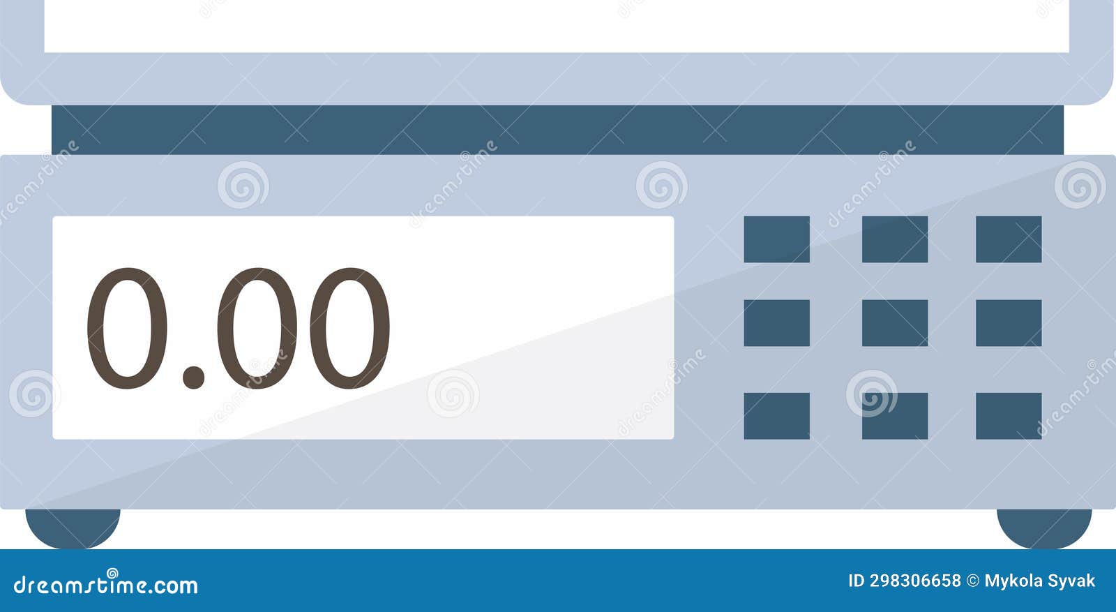 Weighting Scale Store Electronic Stock Vector - Illustration of ...