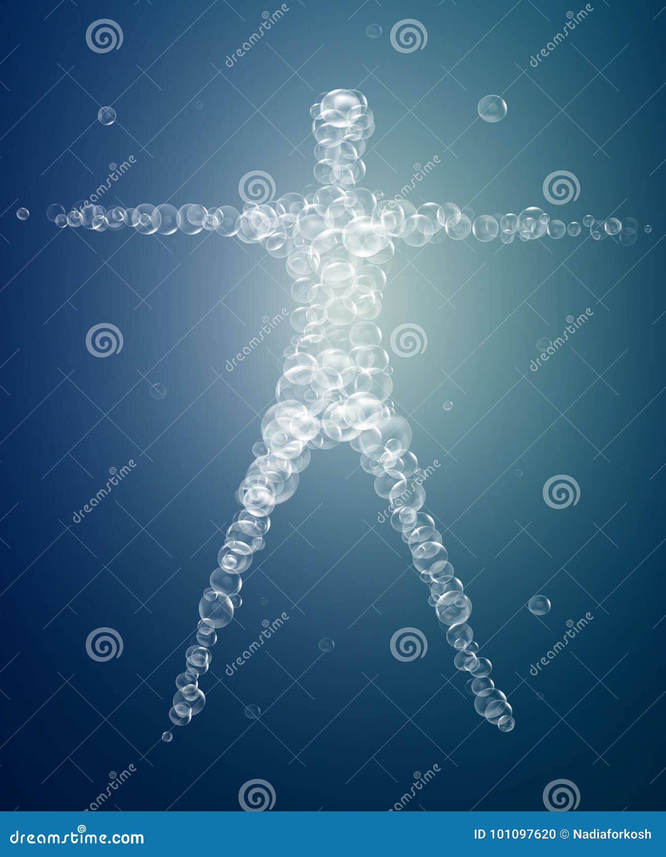 Weightless Feeling, Man Soul Concept, Light Feeling Inside, Man ...