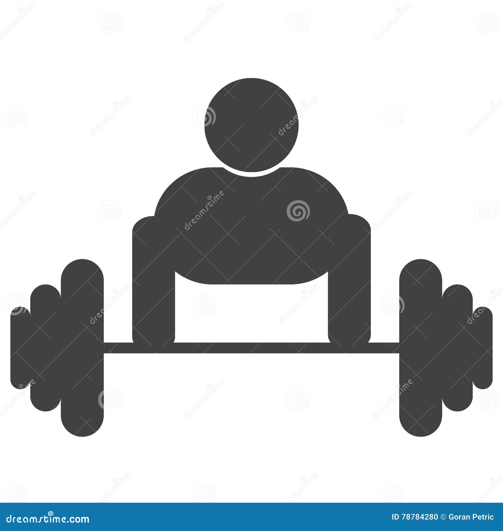 Weightlifter Icon Vector Isolated On White Background, Logo Concept Of ...