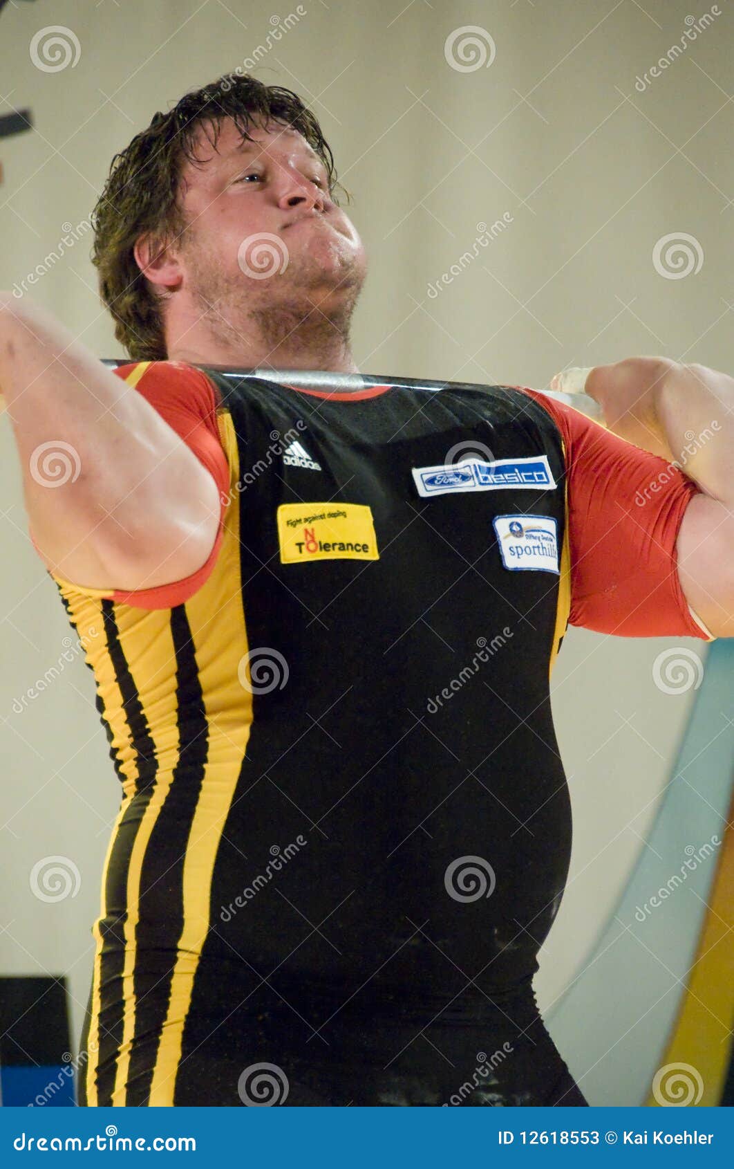 Weightlifting editorial stock photo. Image of attempt - 12618553
