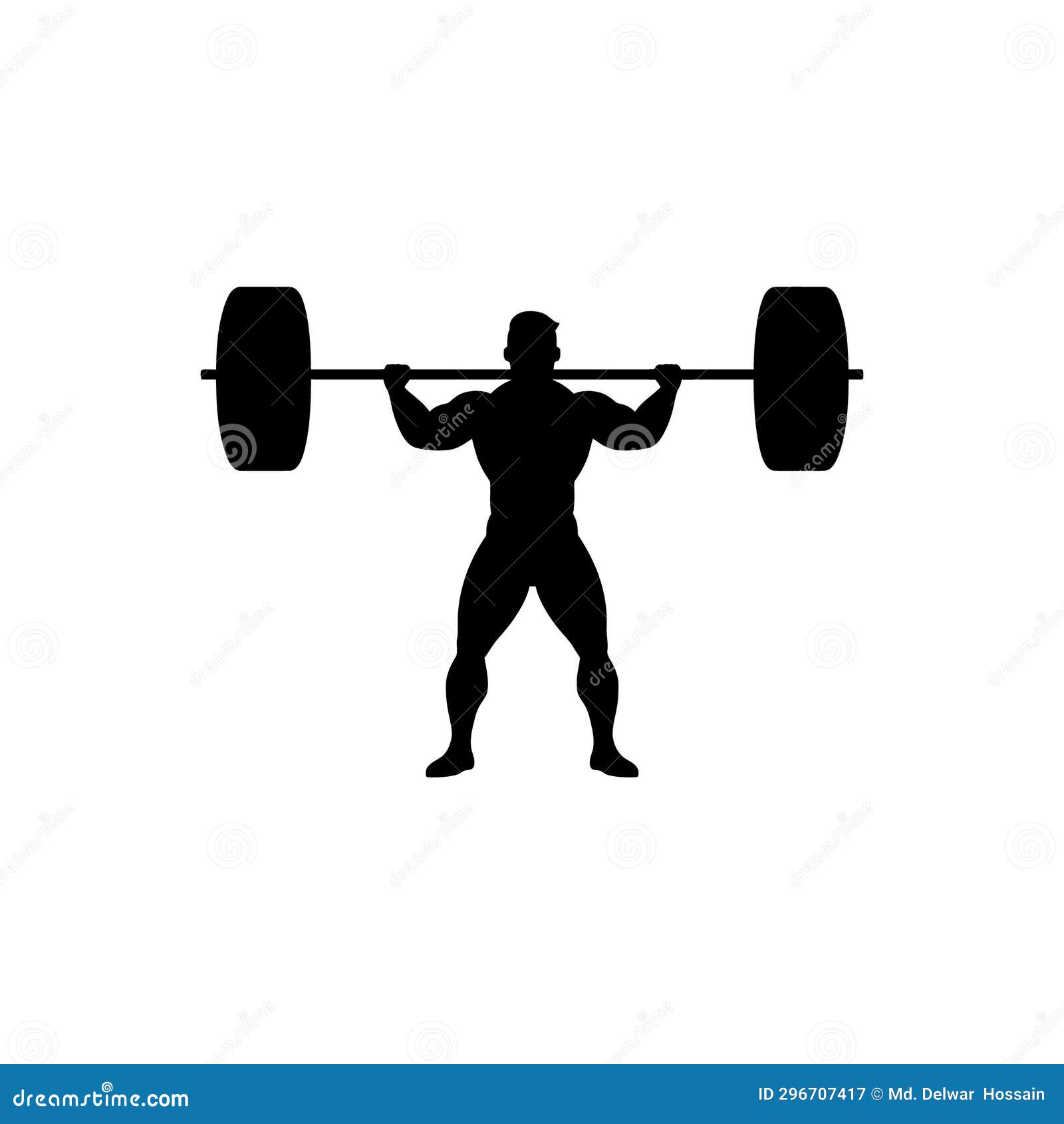 Weightlifting Icon. Trendy Flat Vector Weightlifting Icon On White ...
