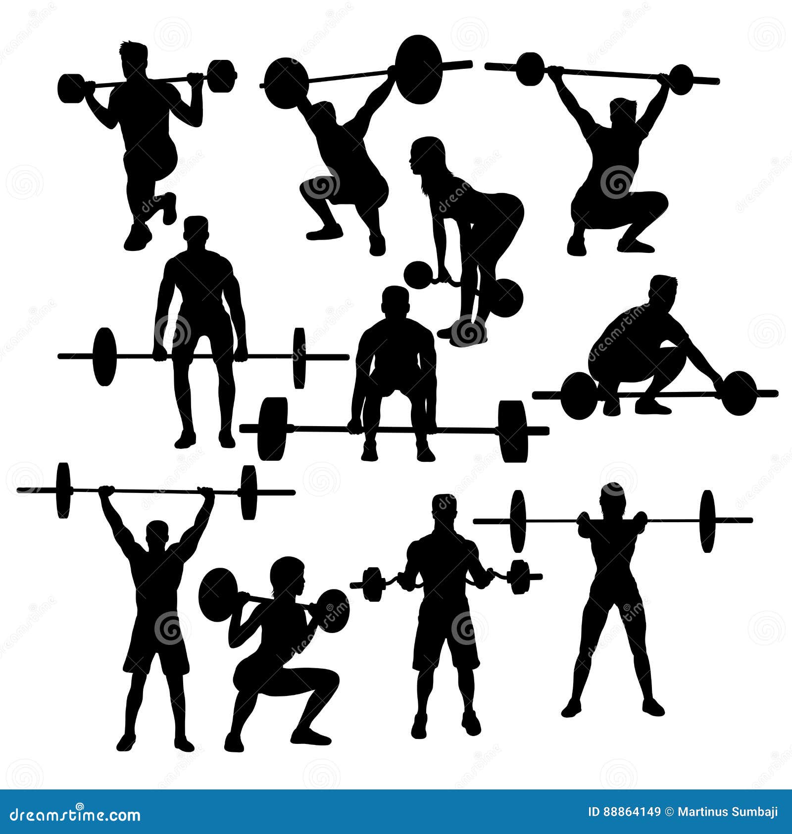 Weightlifting Sport Activity Stock Vector - Illustration of ...