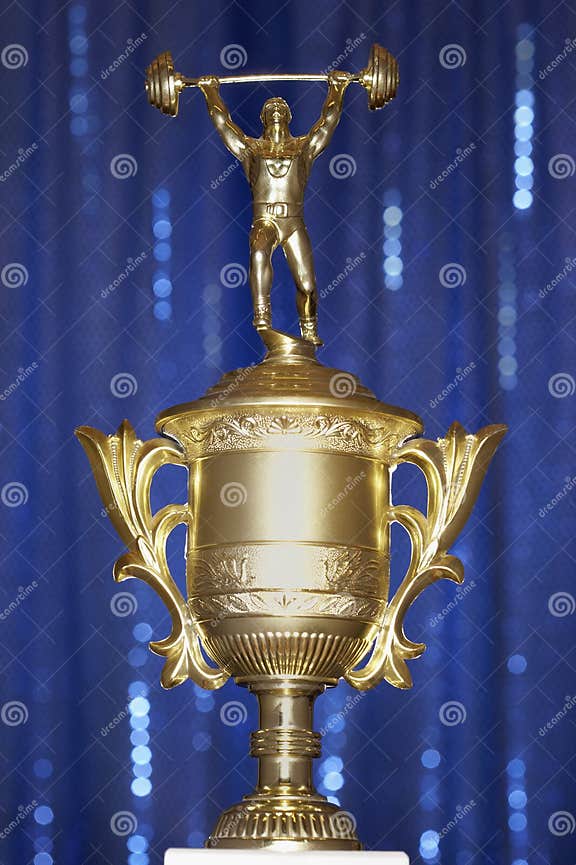 Weightlifting Trophy stock photo. Image of object, sport - 29657240