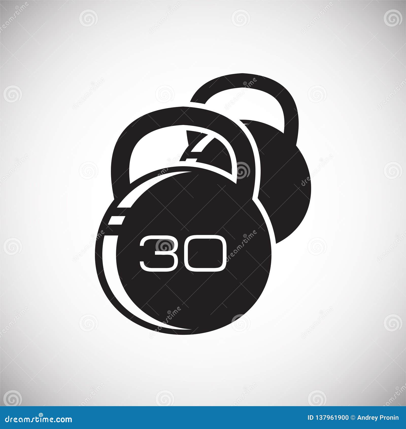 Weights Icon on White Background for Graphic and Web Design, Modern ...