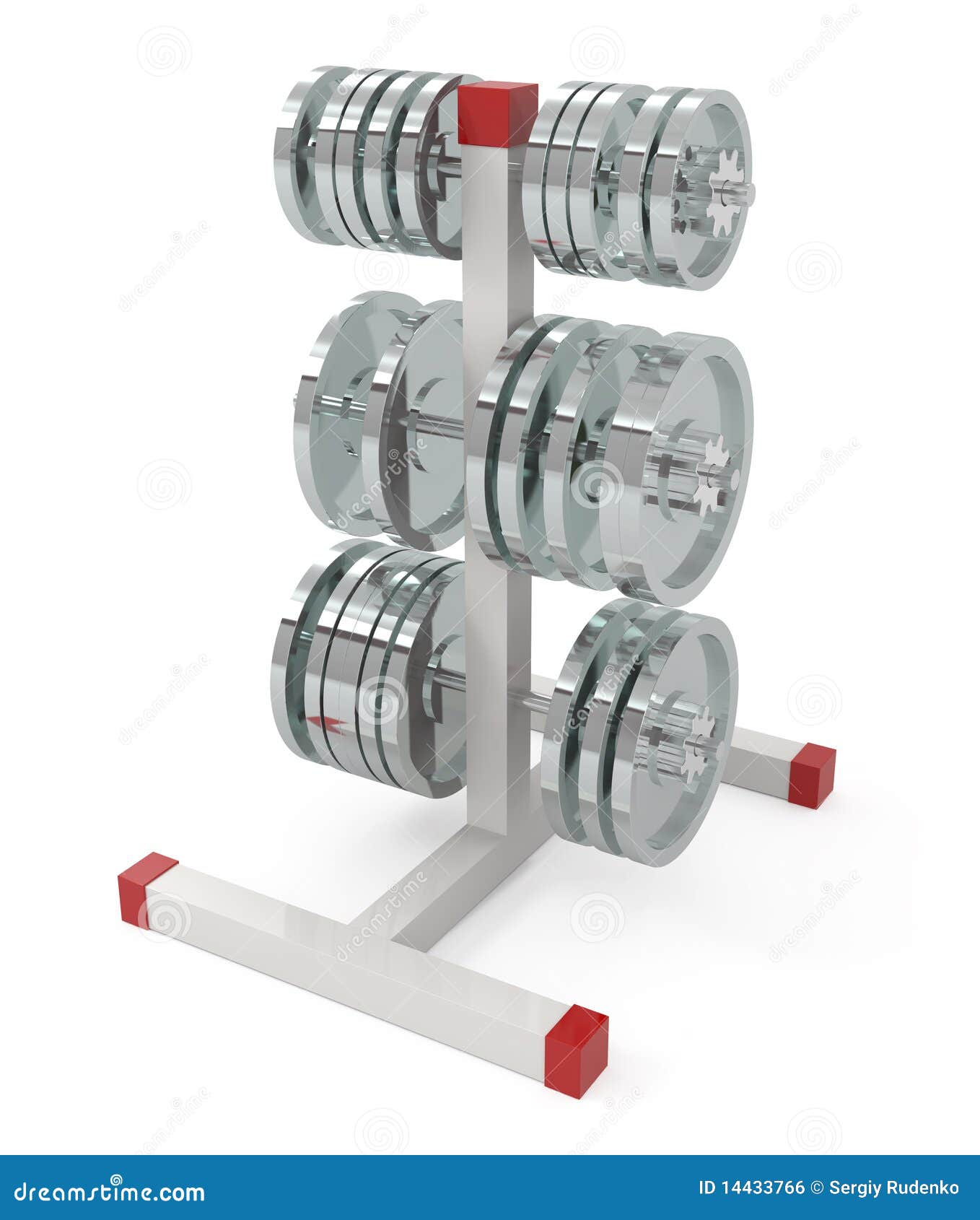 Weights isolated on white stock illustration. Illustration of club ...